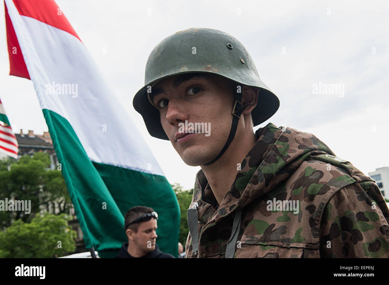 Budapest, Hungary. 26th May, 2014. The Hungarian National Guard, the ...