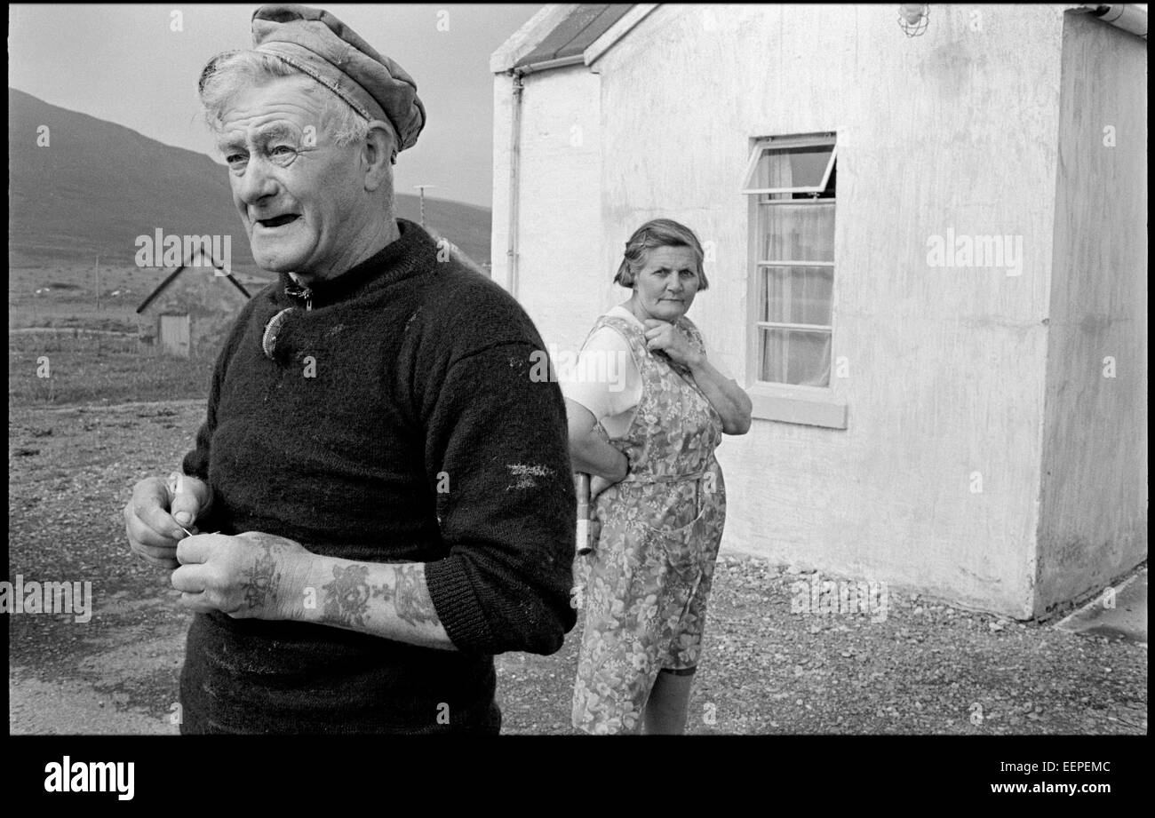 Crofting couple, Shetland Stock Photo - Alamy