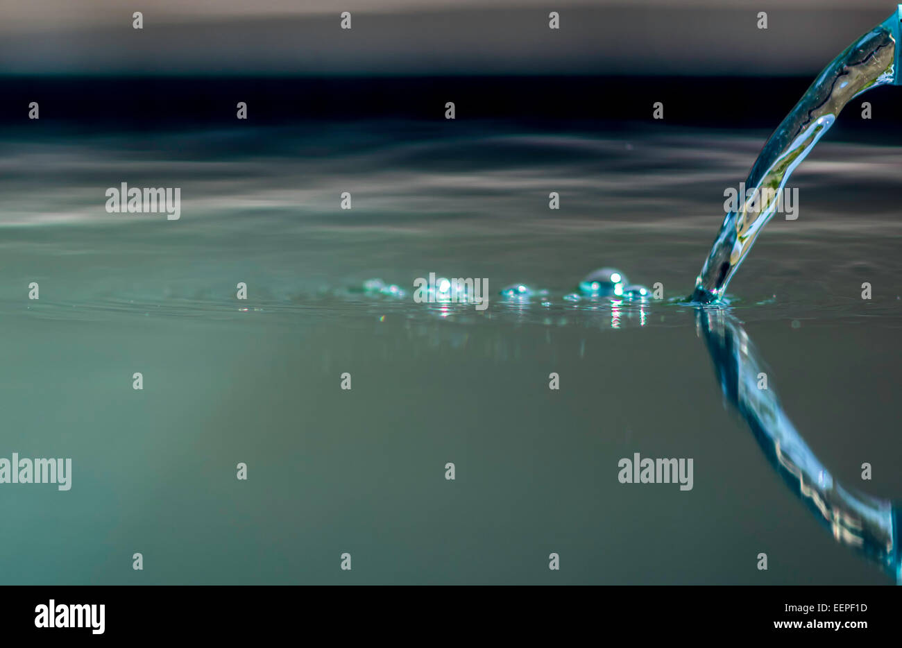 water falling into pool Stock Photo - Alamy