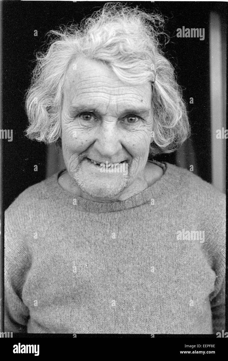 Lady outside Black and White Stock Photos & Images - Alamy