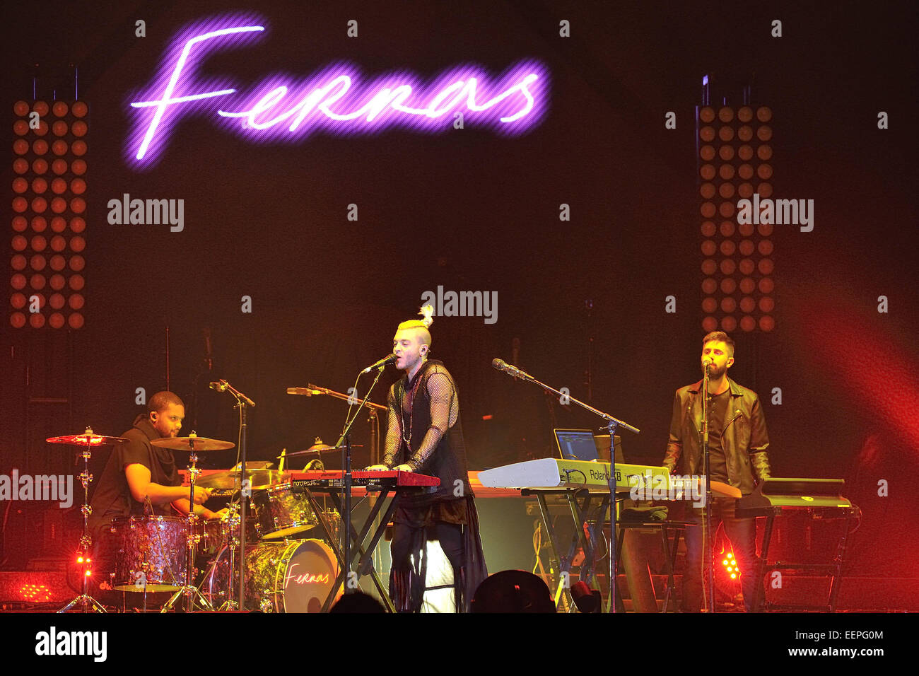 Ferras performs on stage during Katy Perry Prismatic World Tour at the ...