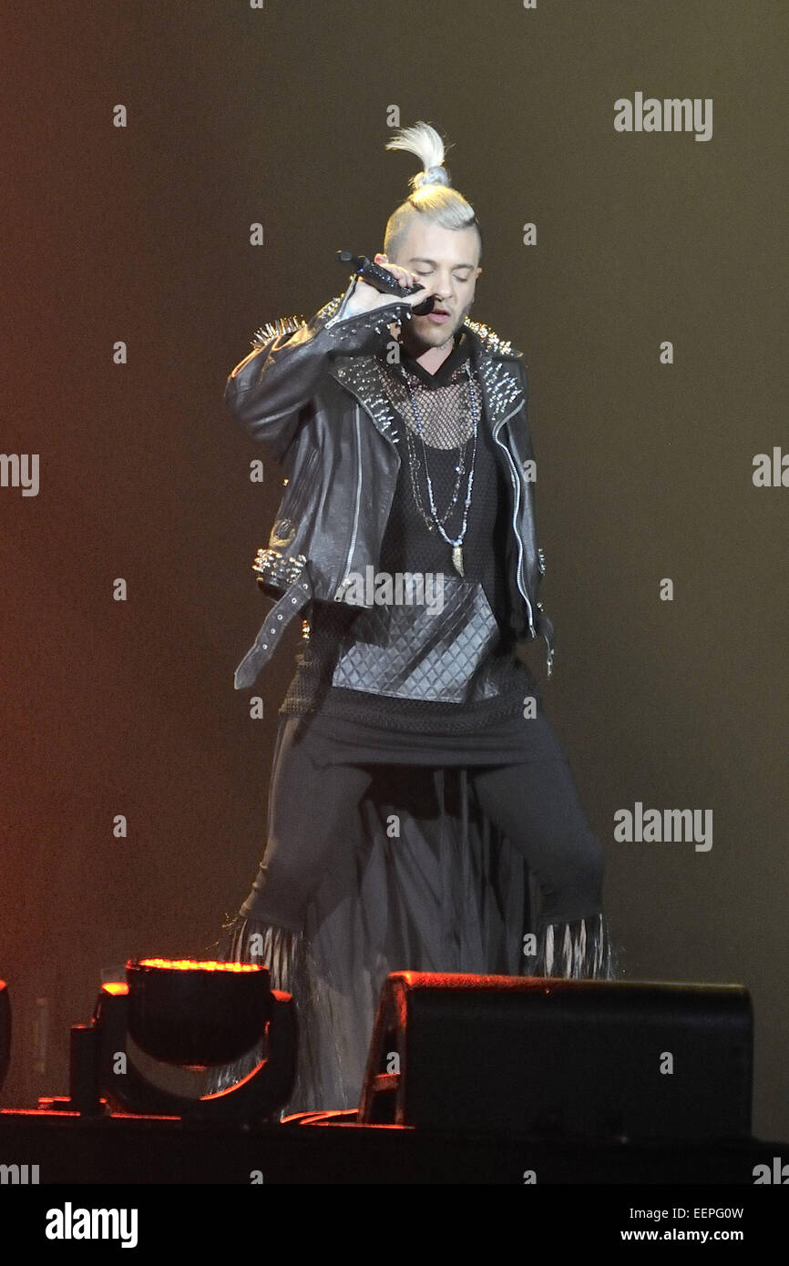 Ferras performs on stage during Katy Perry Prismatic World Tour at the ...