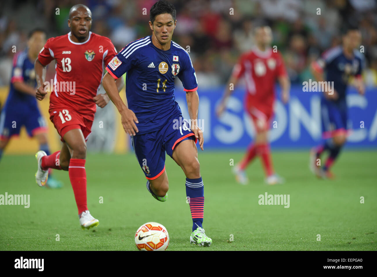 Melbourne, Australia. 20th Jan, 2015. Yoshinori Muto (JPN) Football ...