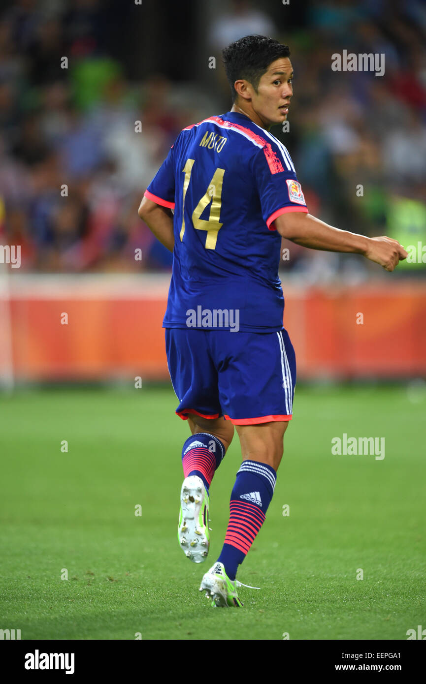 Melbourne, Australia. 20th Jan, 2015. Yoshinori Muto (JPN) Football ...