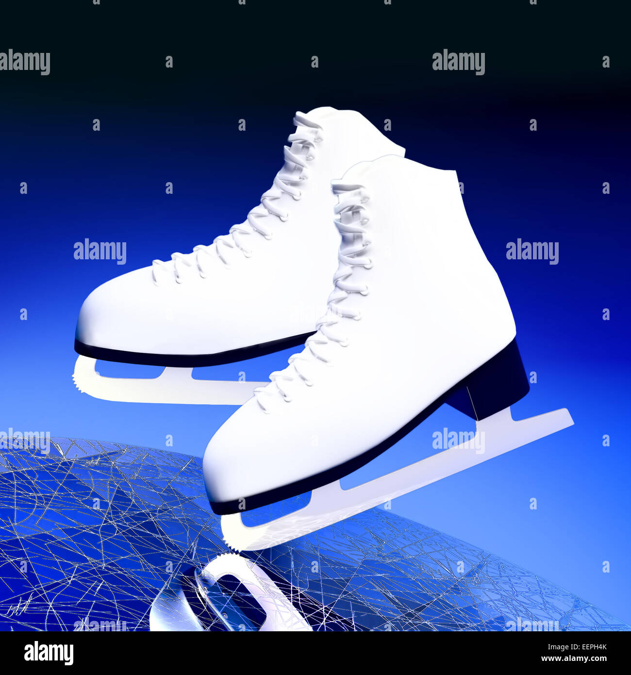 Figure skating feet hi-res stock photography and images - Alamy