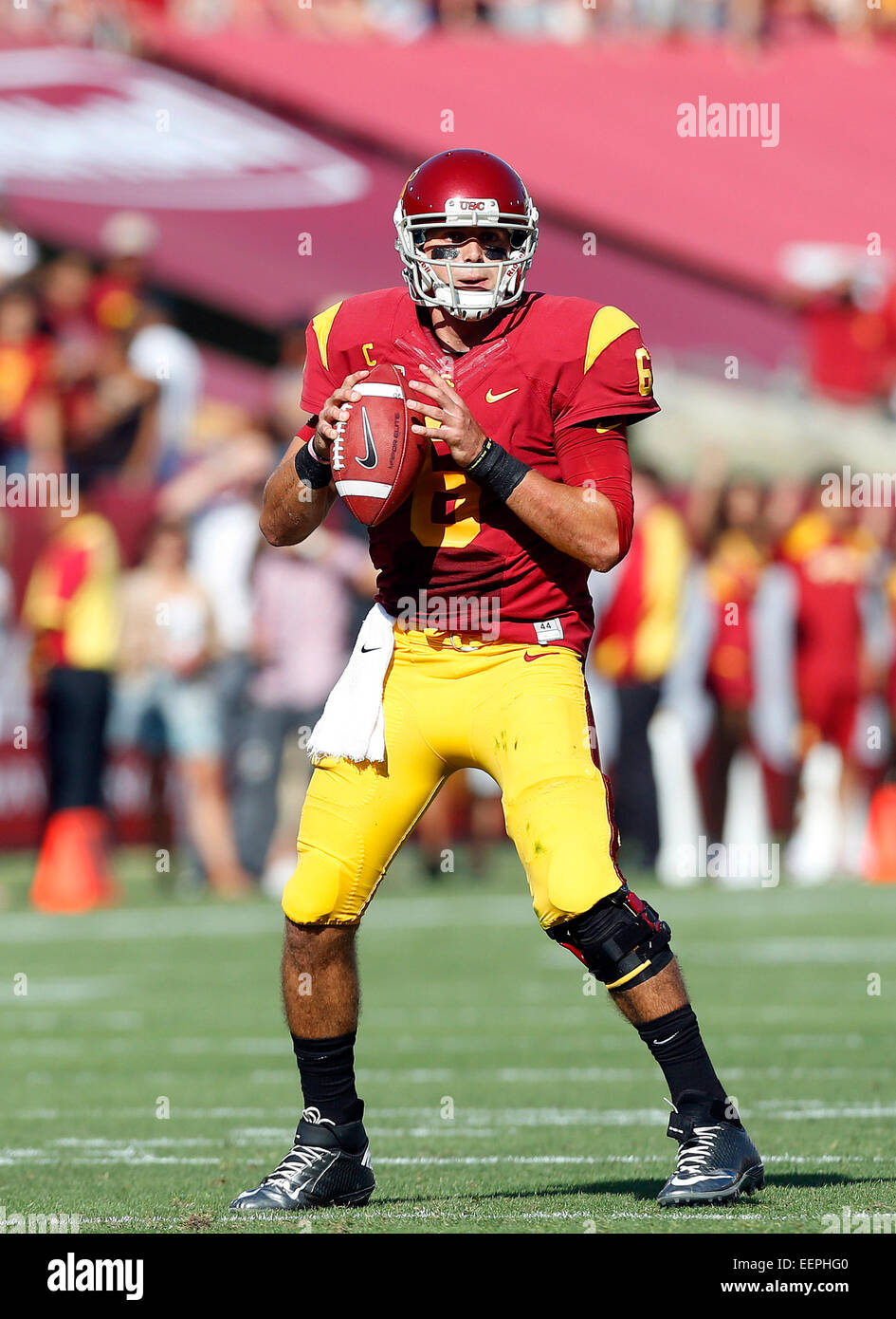 Los Angeles, CA, USA. 30th Aug, 2014. USC Trojans quarterback Cody ...