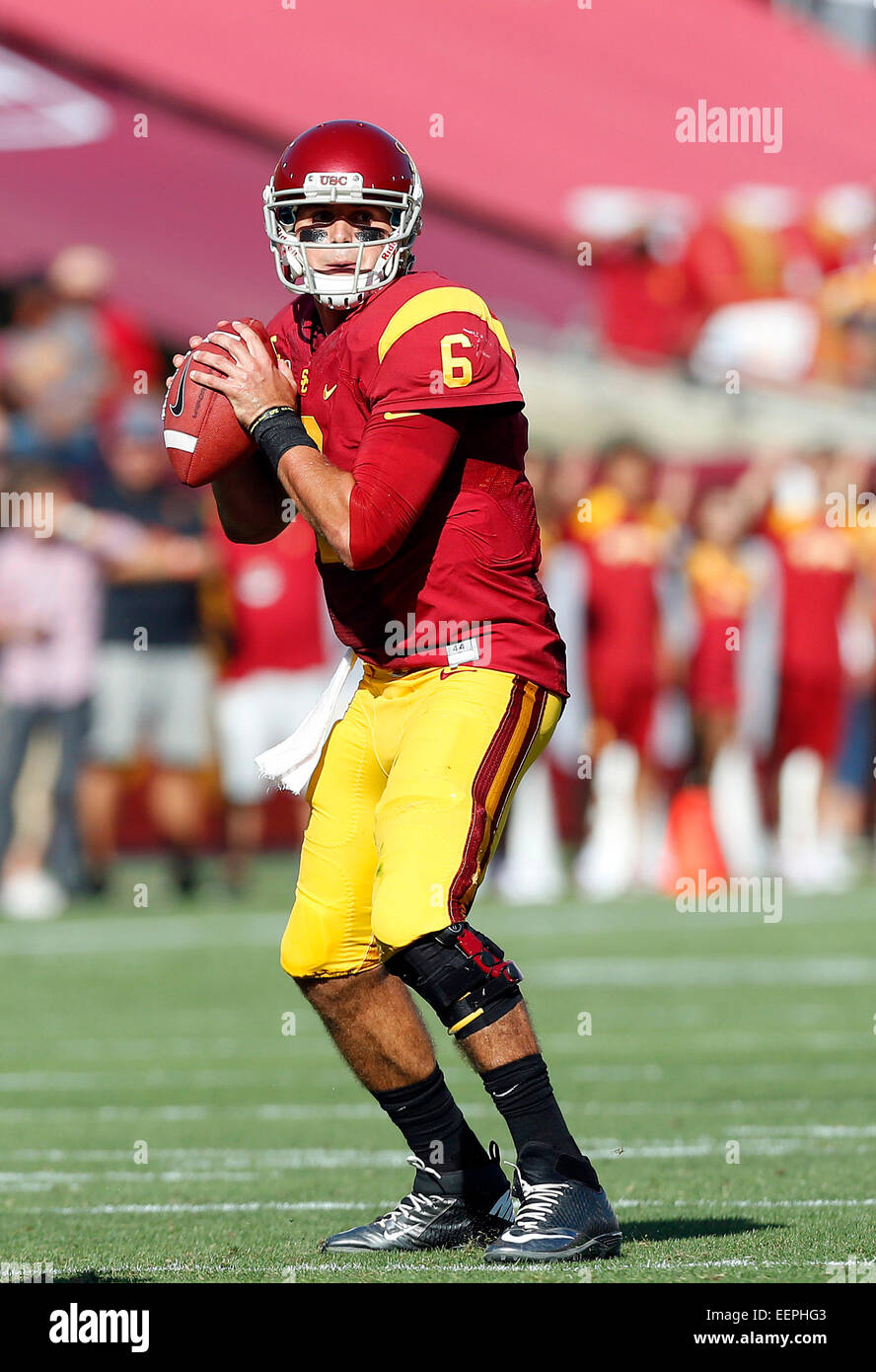 Los Angeles, CA, USA. 30th Aug, 2014. USC Trojans quarterback Cody ...
