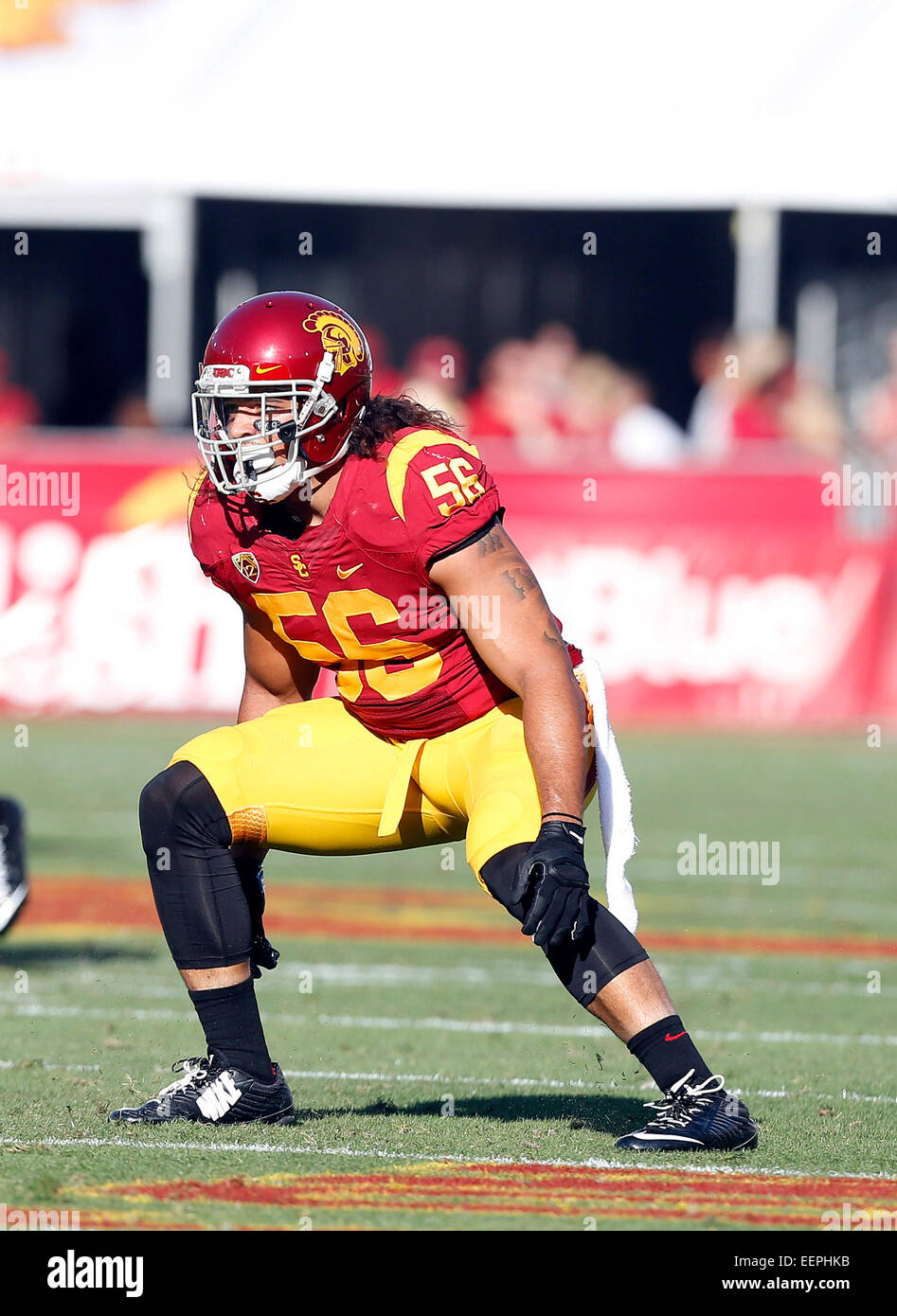 Los Angeles, CA, USA. 30th Aug, 2014. USC Trojans linebacker Anthony ...