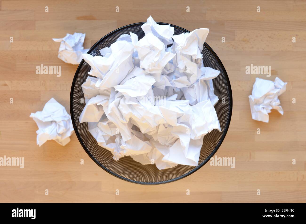 A close up shot of discarded paper rubbish Stock Photo - Alamy