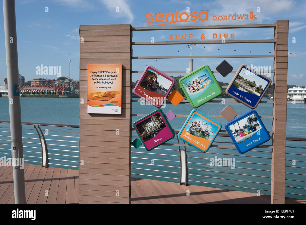 Sentosa Boardwalk, at Vivo City Mall in Singapore Stock Photo - Alamy