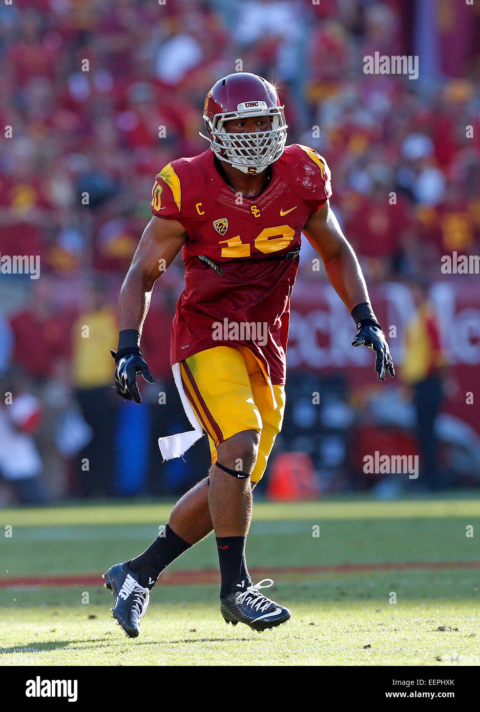 Los Angeles, CA, USA. 30th Aug, 2014. USC Trojans linebacker Hayes ...