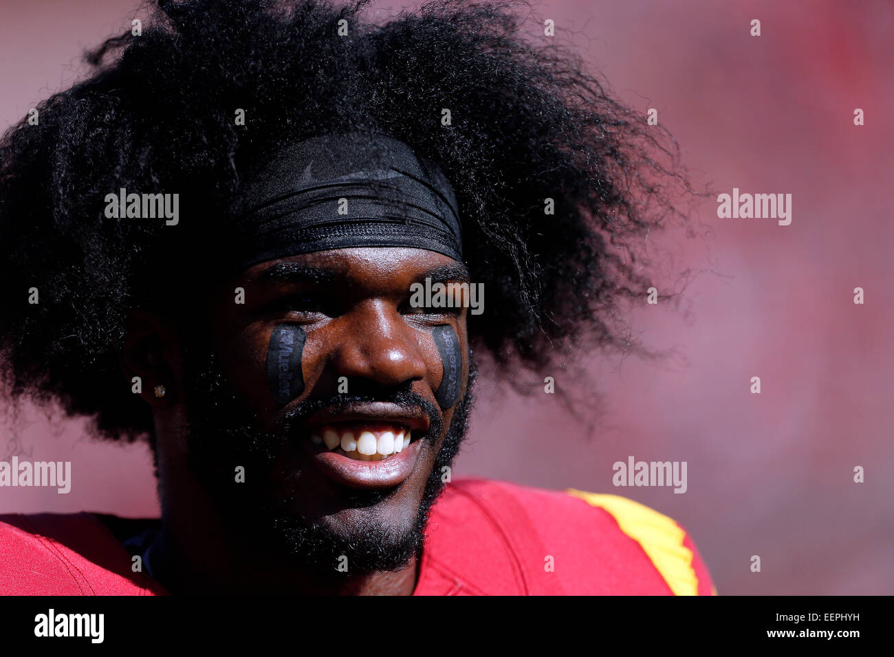 Los Angeles, CA, USA. 30th Aug, 2014. USC Trojans safety Leon McQuay ...