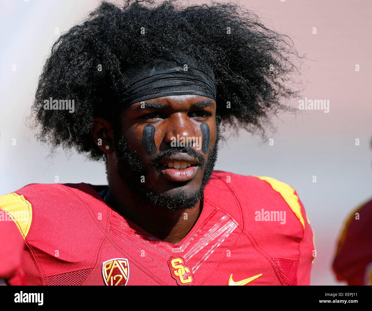 Los Angeles, CA, USA. 30th Aug, 2014. USC Trojans safety Leon McQuay ...