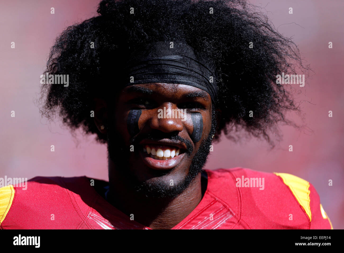 Los Angeles, CA, USA. 30th Aug, 2014. USC Trojans safety Leon McQuay ...