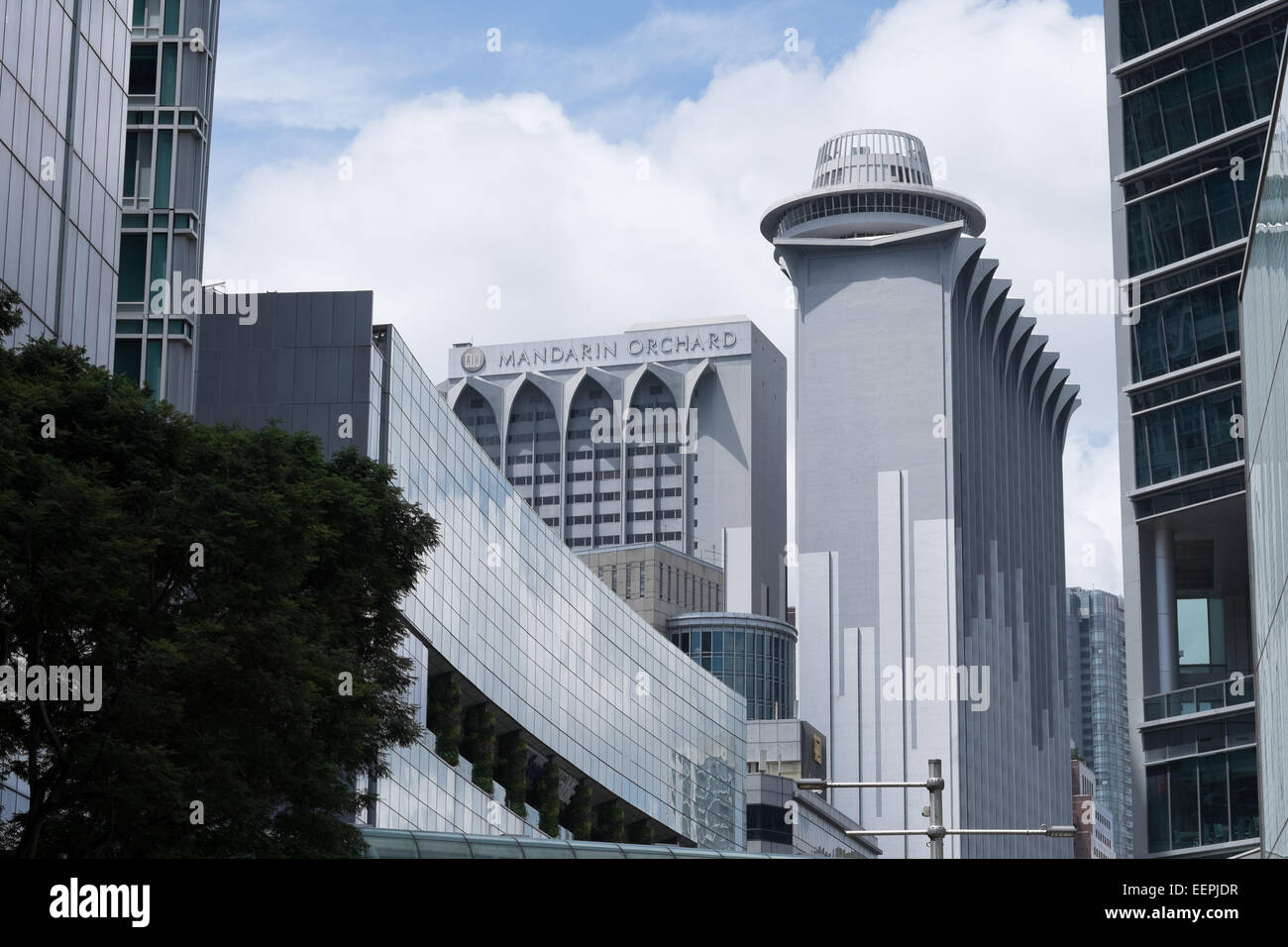 Orchard Gateway and the Mandarin Orchard Hotel on Orchard Road ...