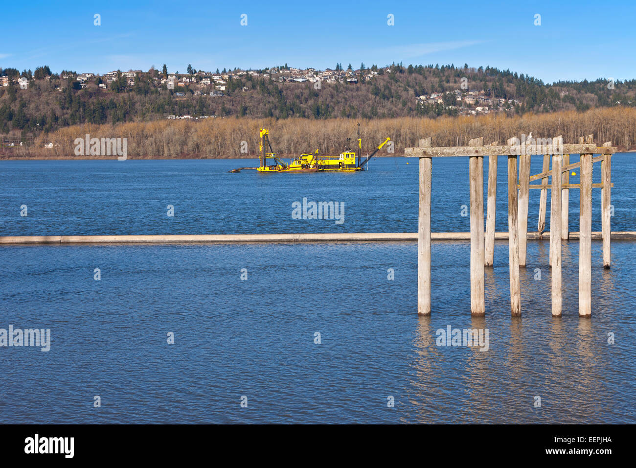 Dredging river hi-res stock photography and images - Alamy