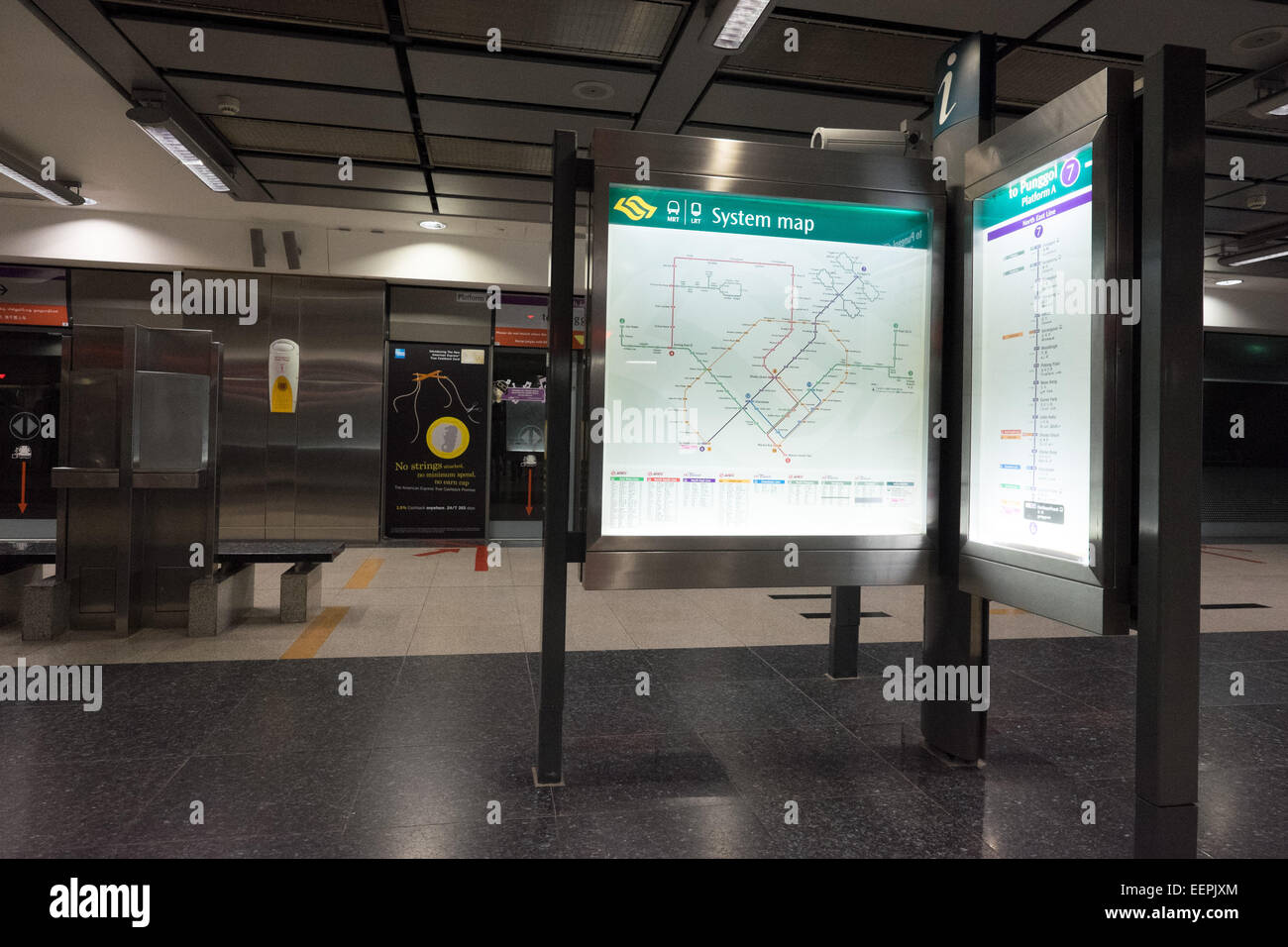 Singapore metro map hi-res stock photography and images - Alamy