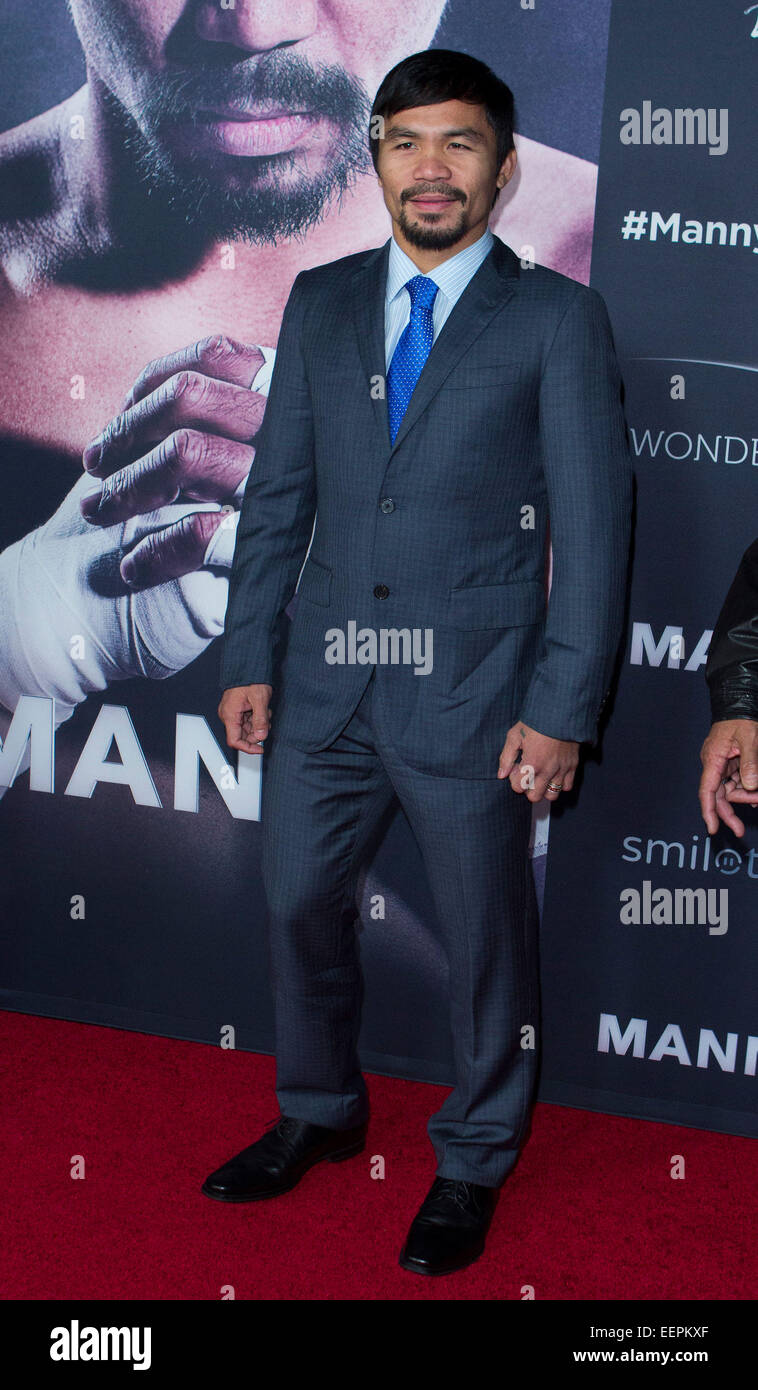 Los Angeles, California, USA. 20th Jan, 2015. Manny Pacquiao attends ...