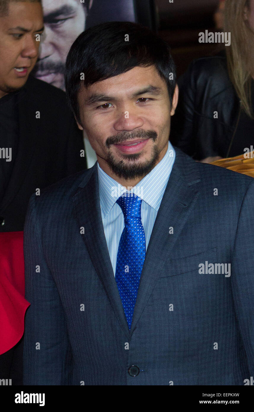 Los Angeles, California, USA. 20th Jan, 2015. Manny Pacquiao attends ...