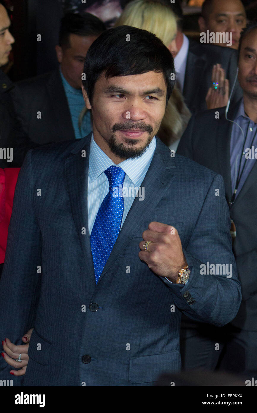Los Angeles, California, USA. 20th Jan, 2015. Manny Pacquiao attends ...