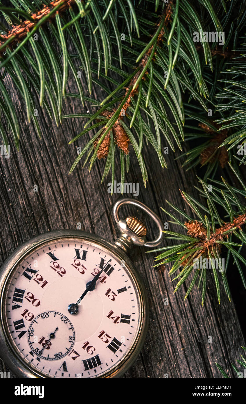 Clock striking midnight hi-res stock photography and images - Alamy