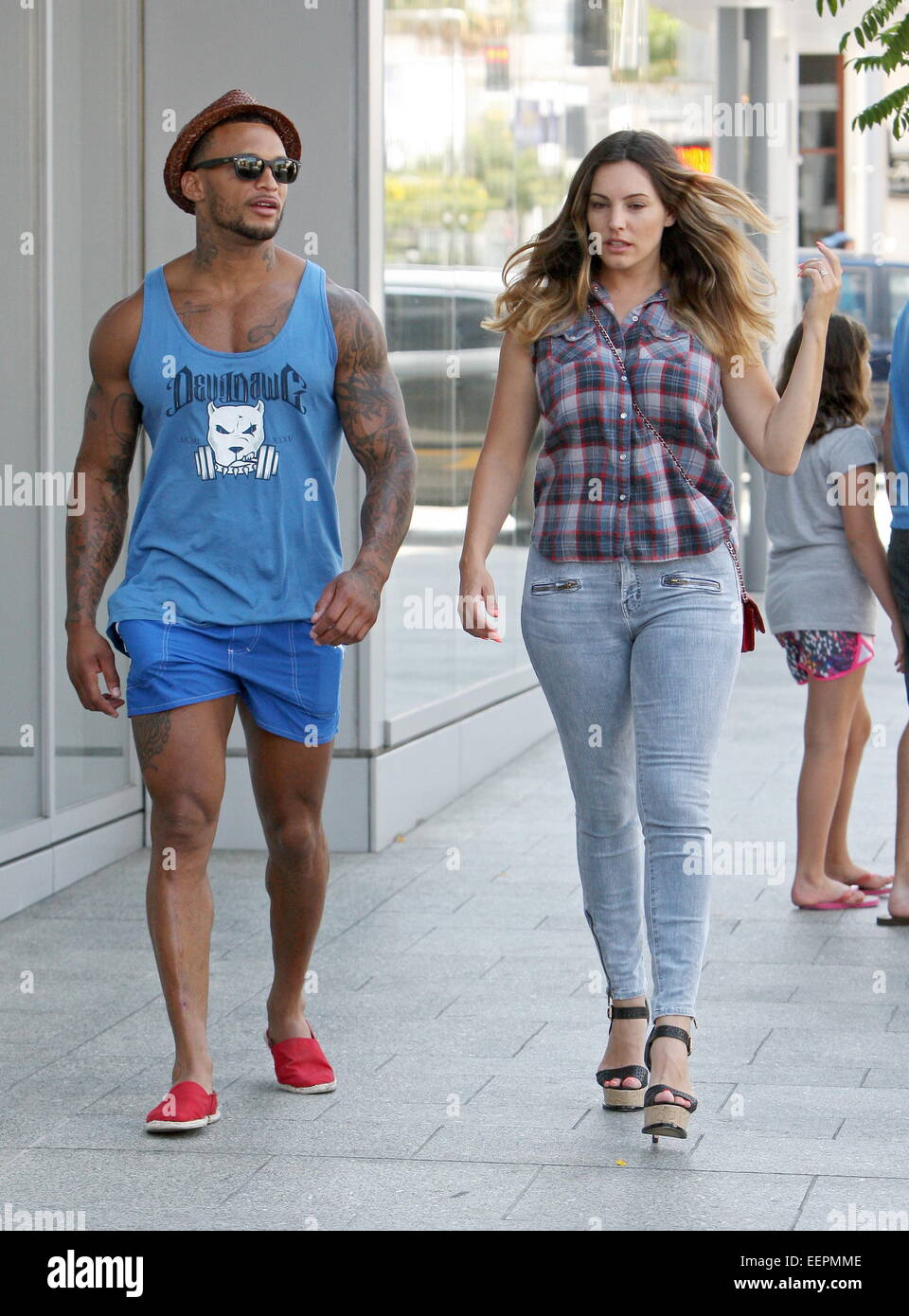 Kelly Brook and fiancé David McIntosh shop in Beverly Hills Featuring ...