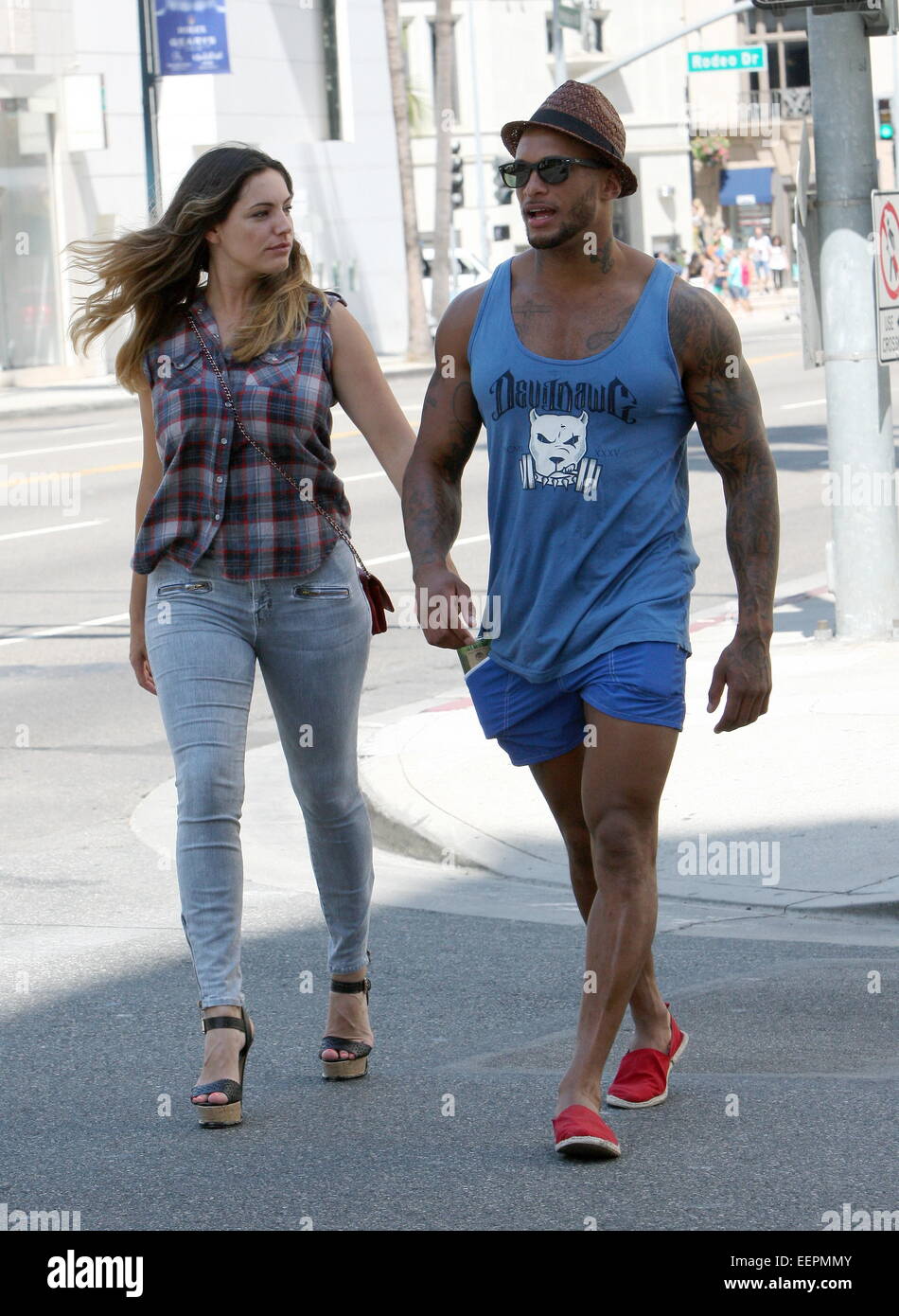 Kelly Brook and fiancé David McIntosh shop in Beverly Hills Featuring ...