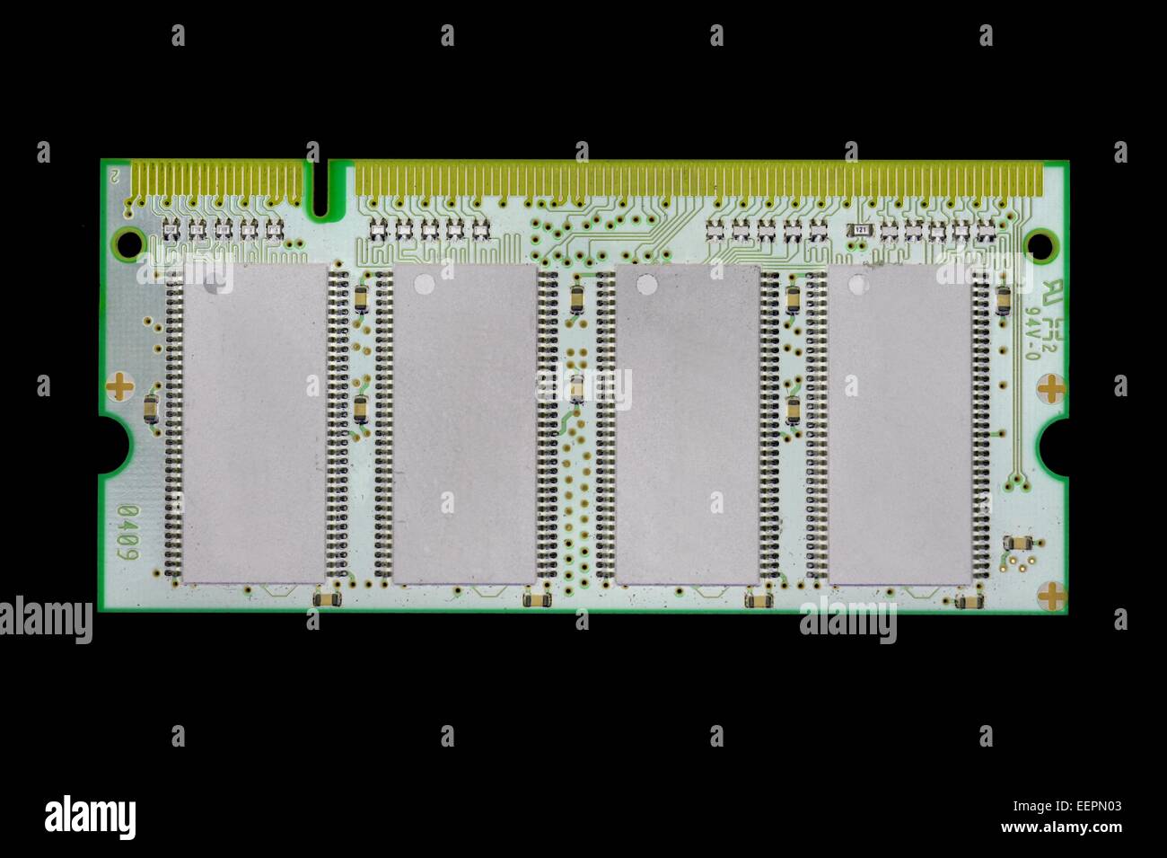 A close up shot of a computers processing board Stock Photo - Alamy