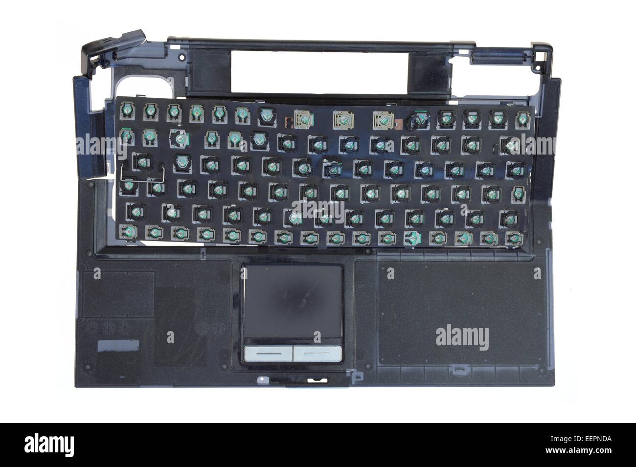 A close up shot of a damaged laptop Stock Photo - Alamy