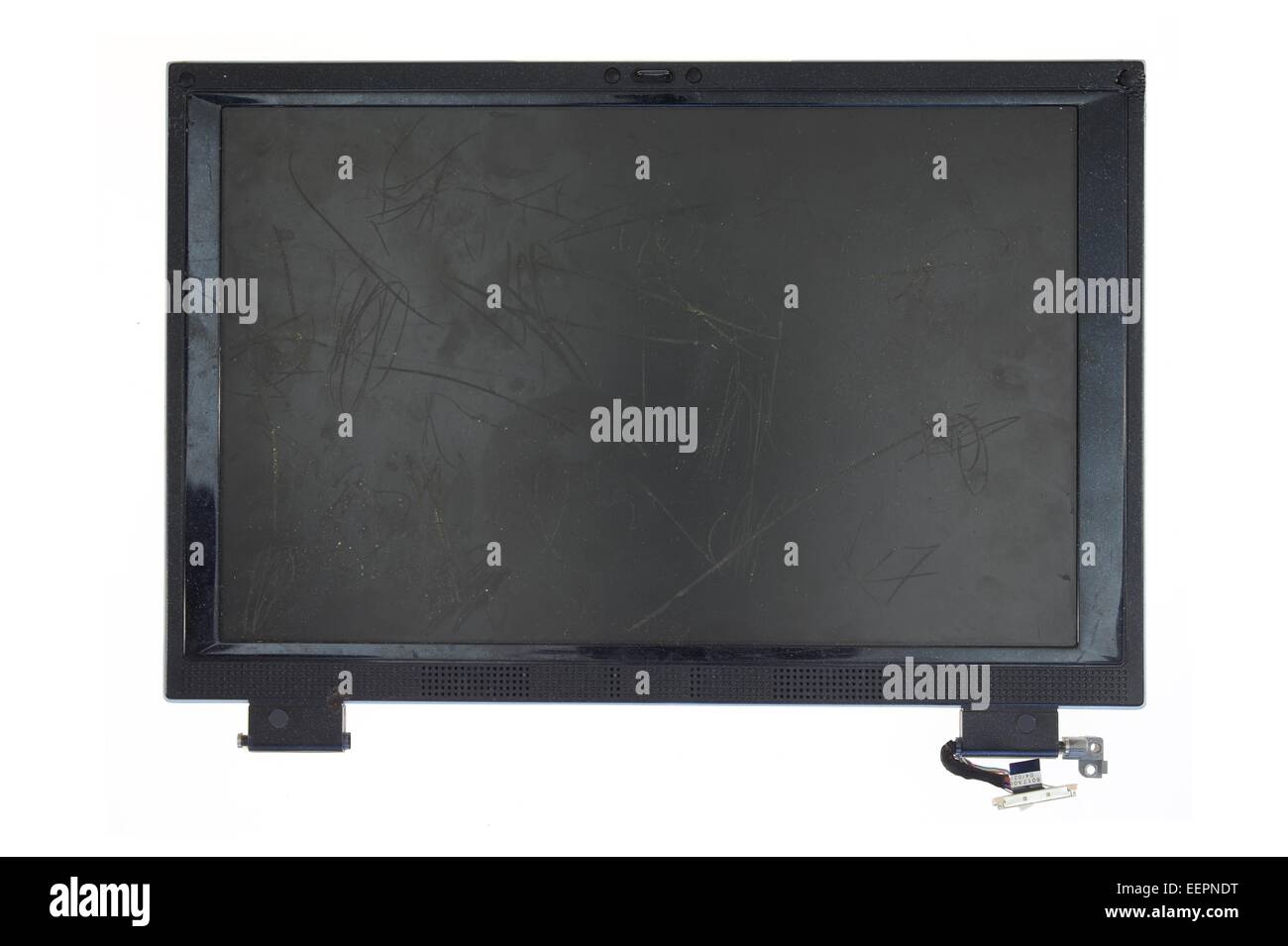 A close up shot of a damaged laptop Stock Photo - Alamy