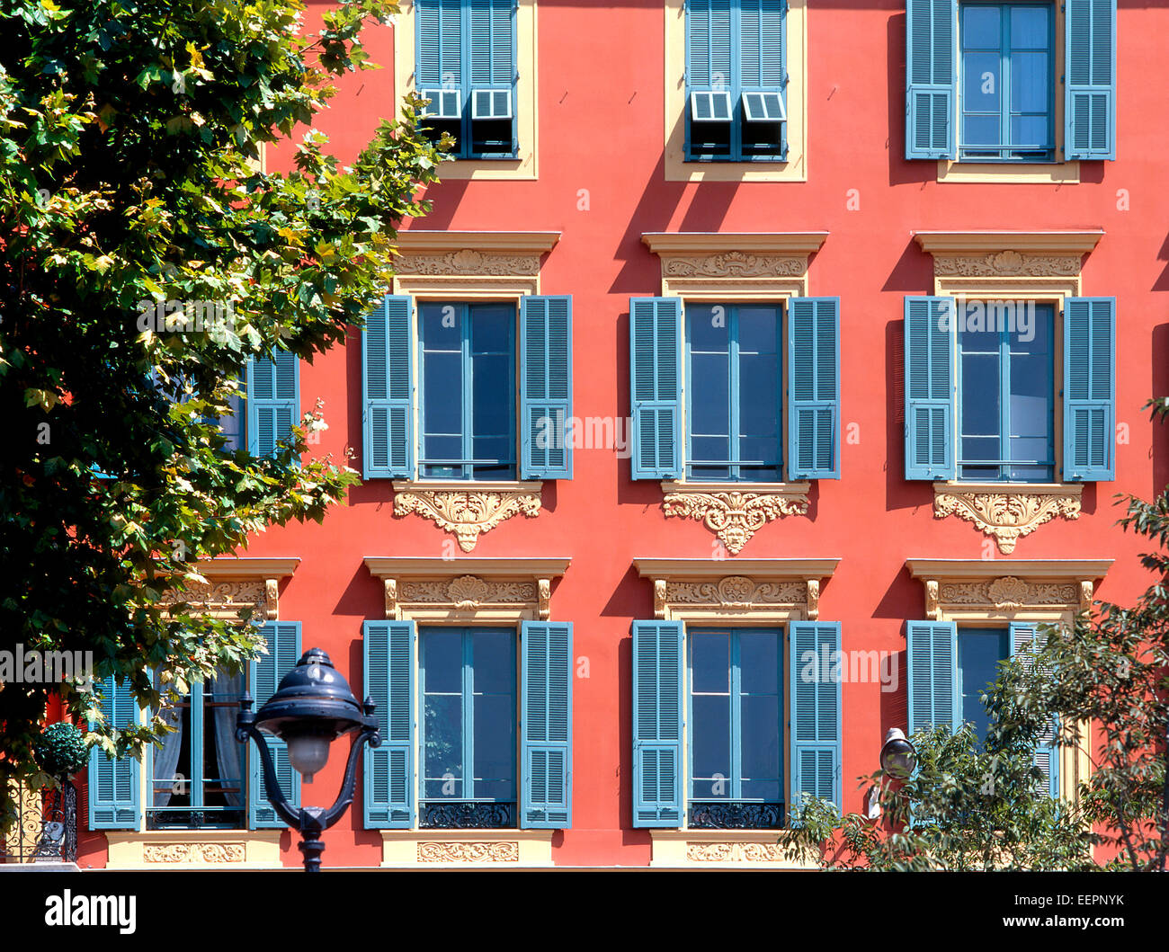 Nice france old town windows hi-res stock photography and images - Alamy