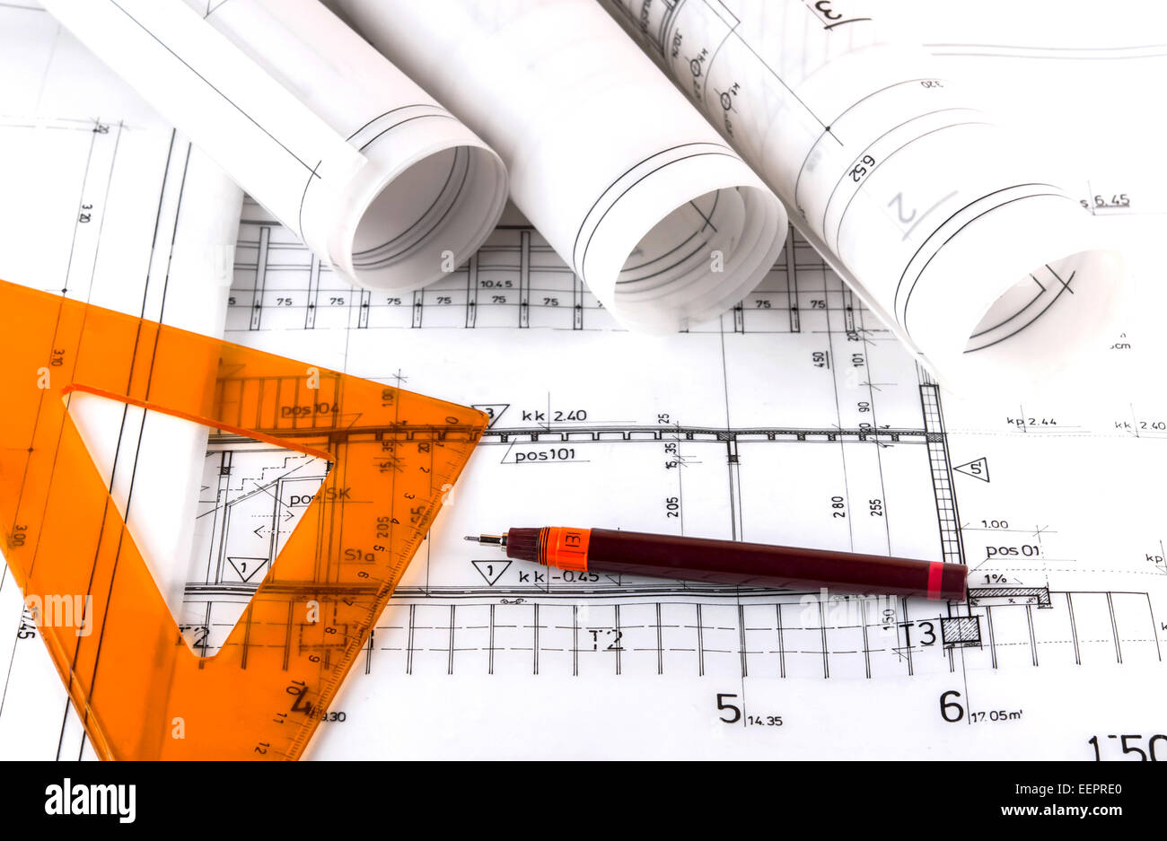 Architecture rolls architectural plans project architect blueprints ...