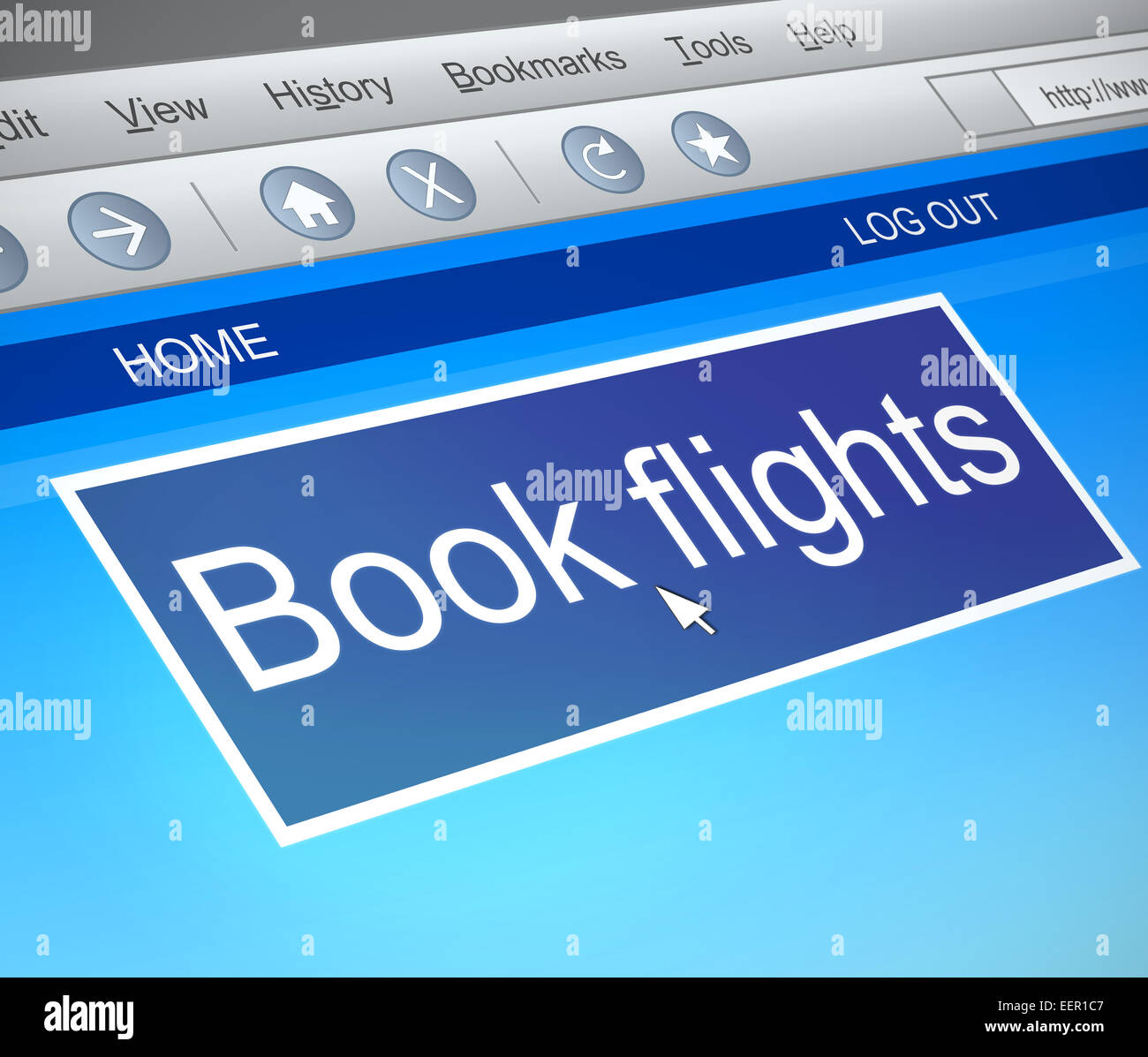 Online flight booking concept Stock Photo - Alamy
