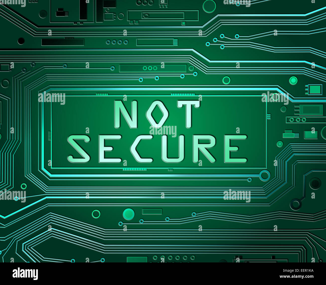 Not secure concept Stock Photo - Alamy
