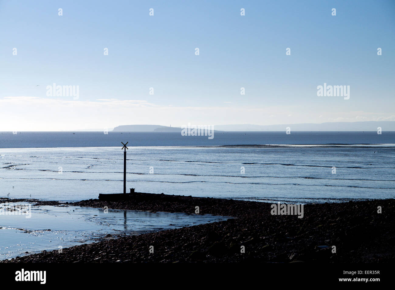 Foreshore and Bristol Channel, Cardiff, Wales, UK Stock Photo - Alamy