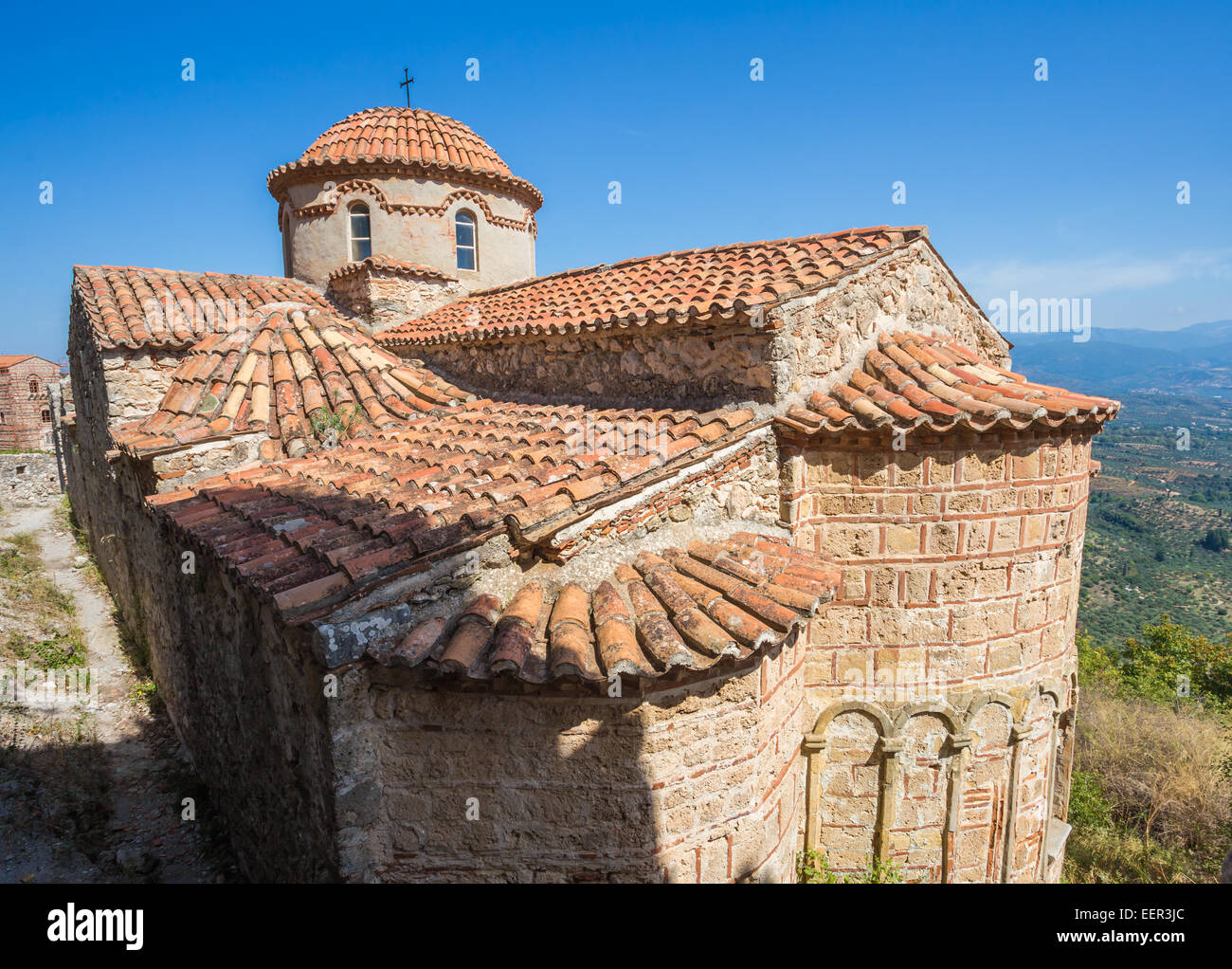 Byzantine church in medieval city of Mystras Stock Photo - Alamy