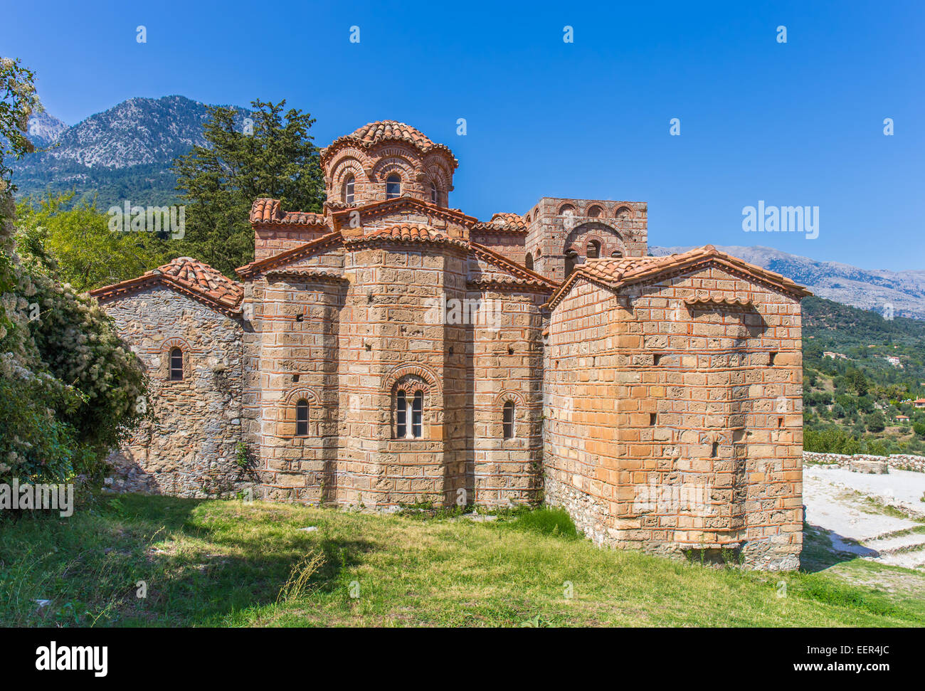 Byzantine church in medieval city of Mystras Stock Photo - Alamy
