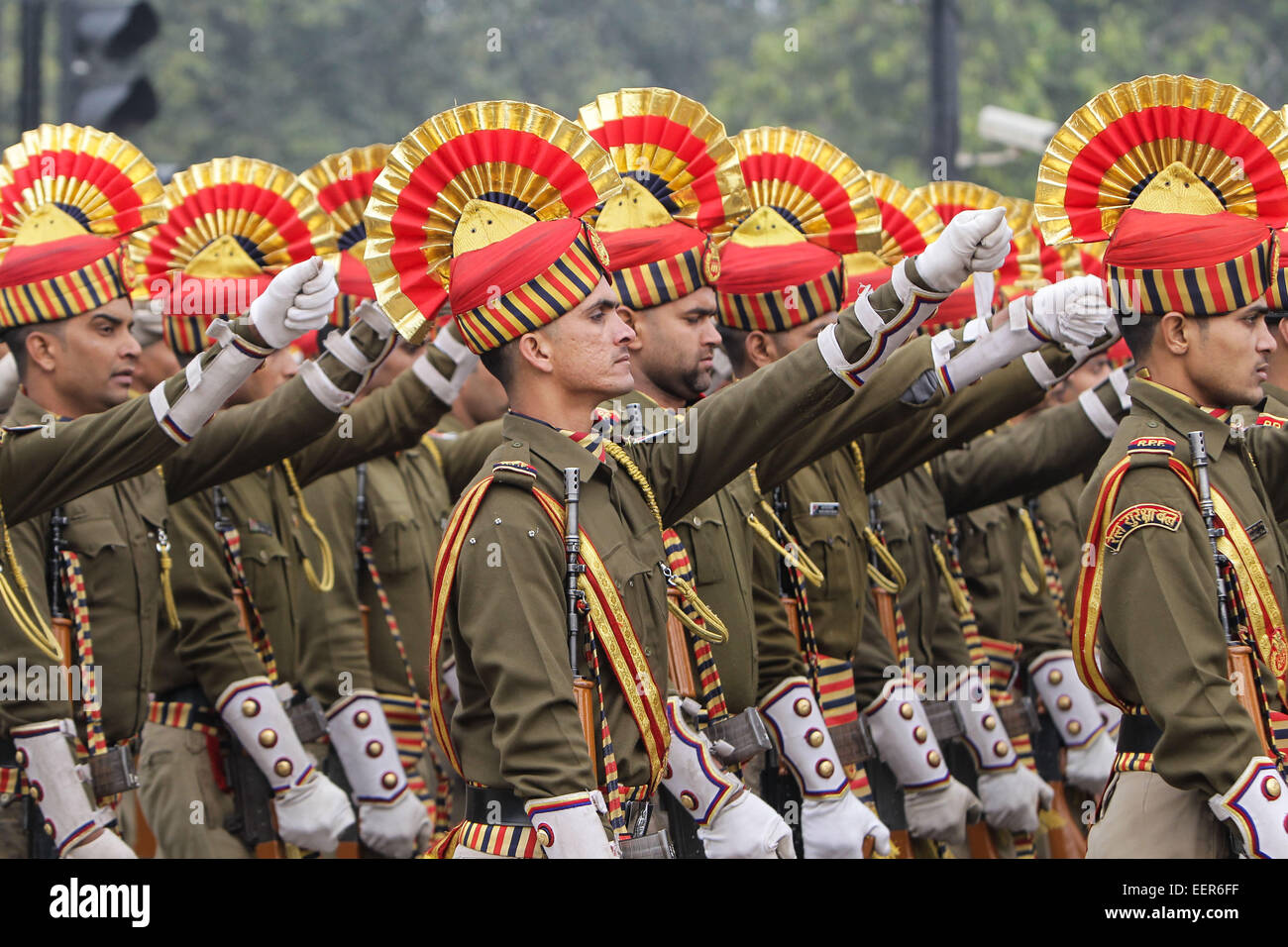 New Delhi, India. 21st Jan, 2015. India's Railway Protection Force ...