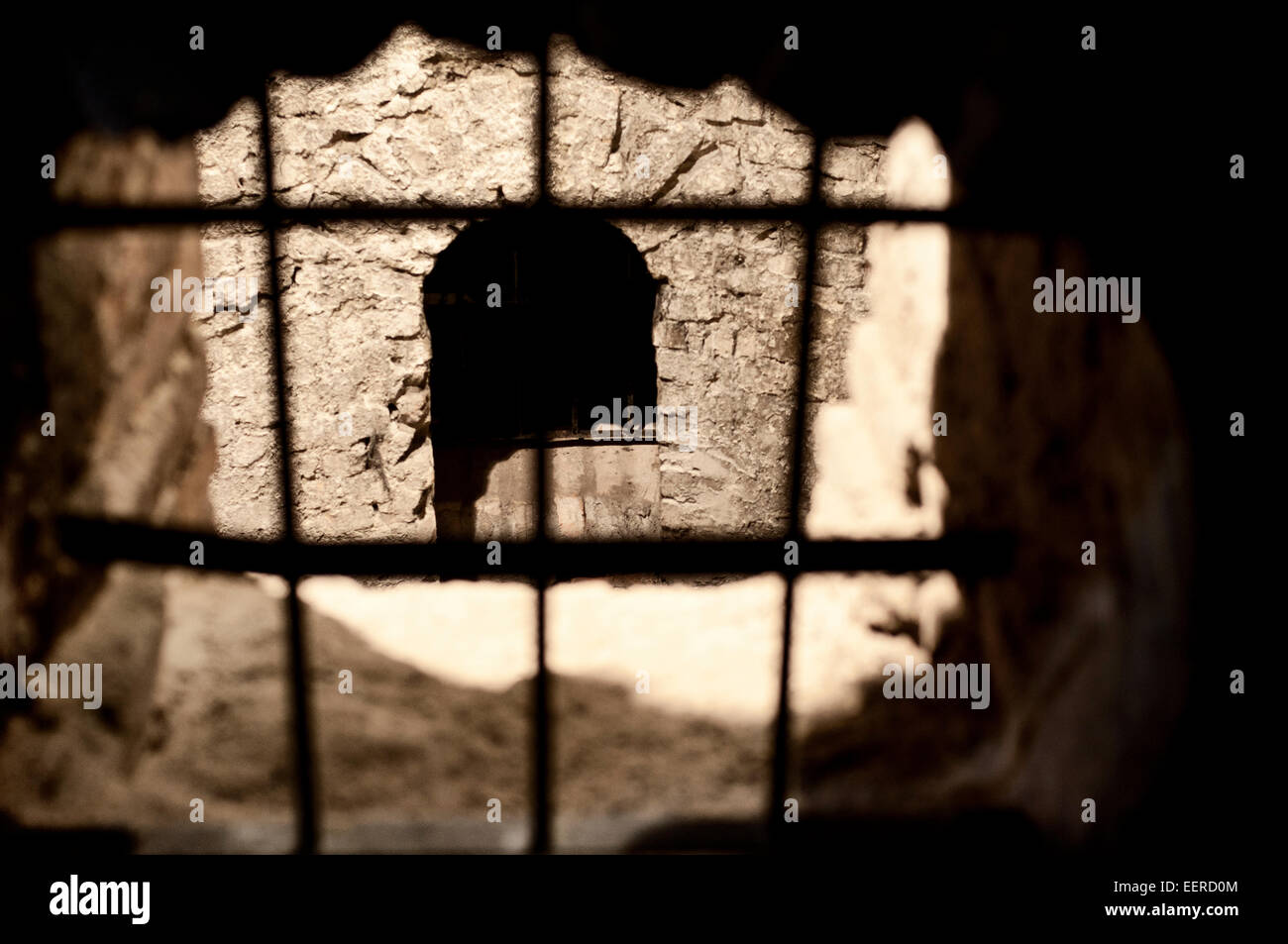 View from old prison cell hi-res stock photography and images - Alamy