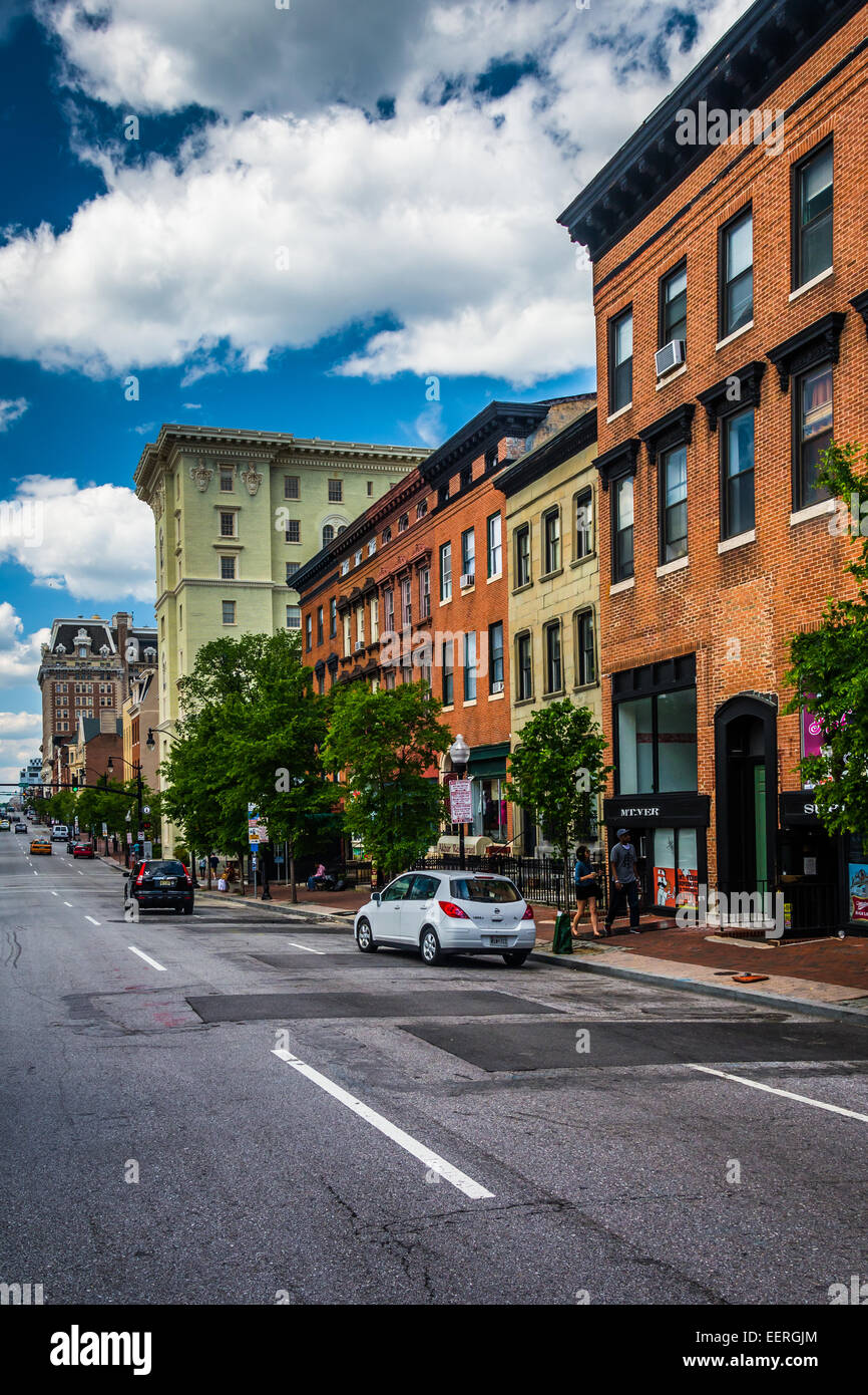 Buildings along Charles Street in Baltimore, Maryland Stock Photo - Alamy