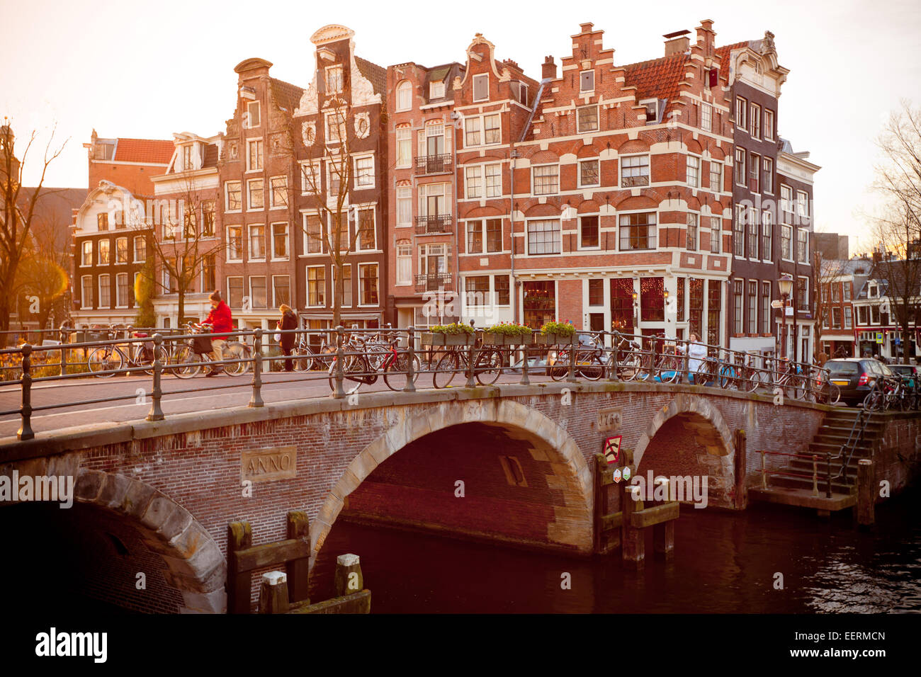 Old town street scene typical houses architecture horizontal travel ...