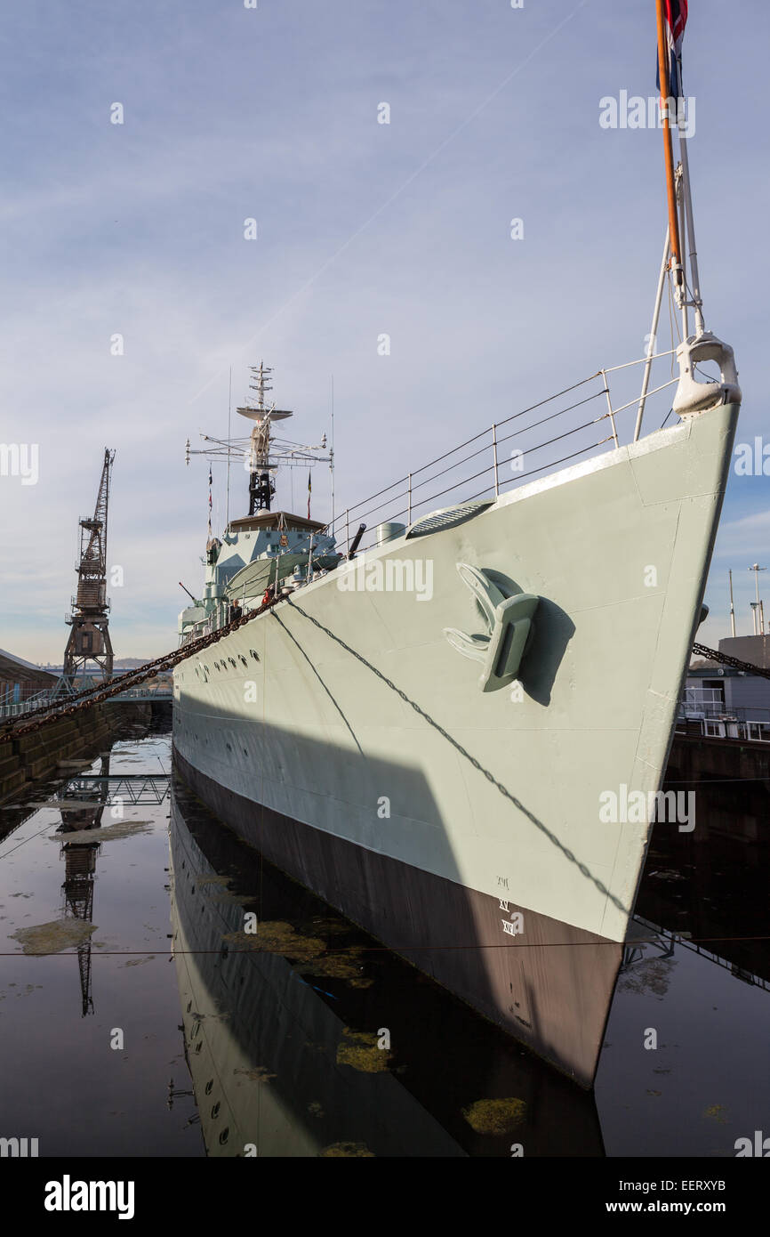 HMS Cavalier at Chatham Historic Dockyard Stock Photo - Alamy