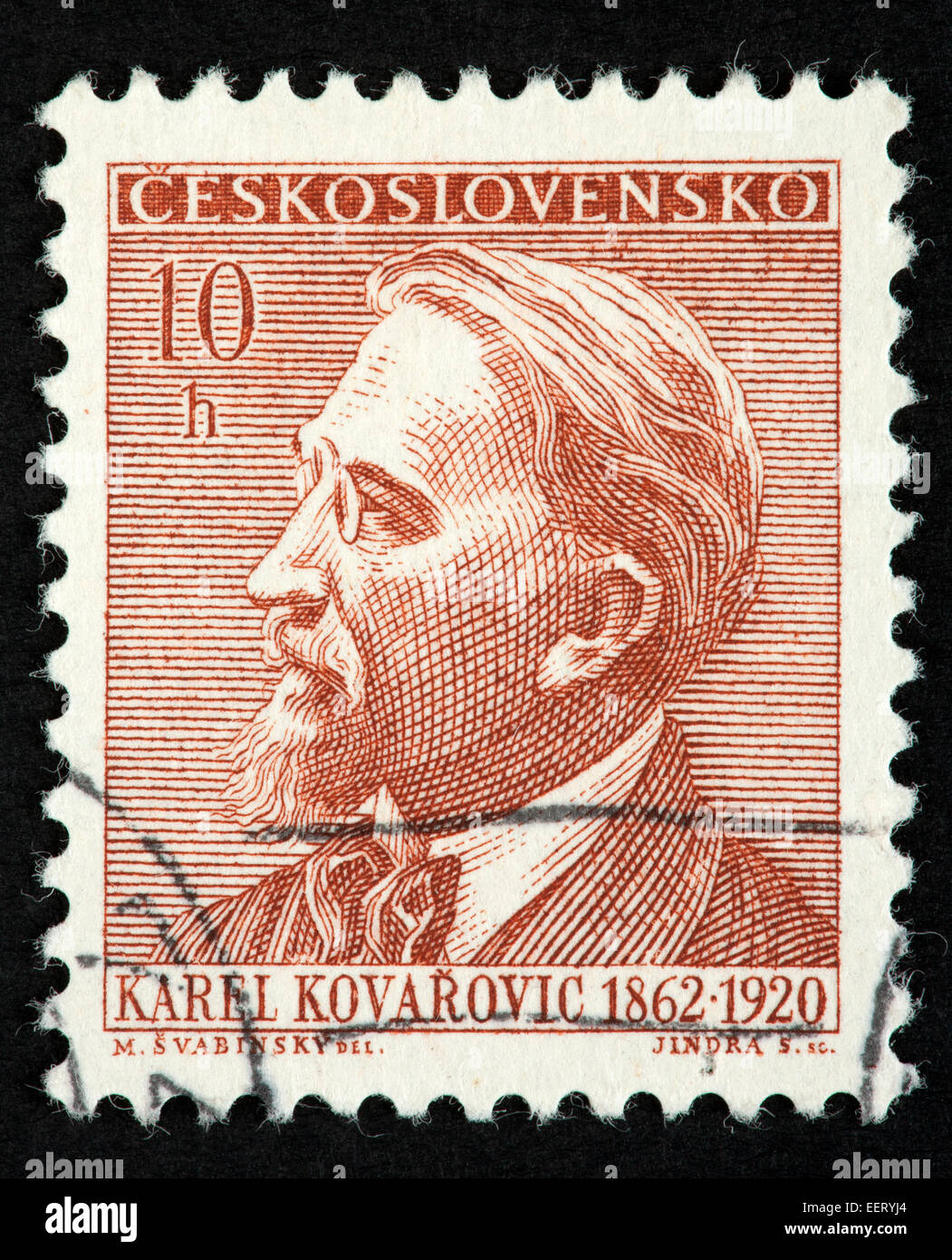 Czechoslovakian postage stamp Stock Photo - Alamy