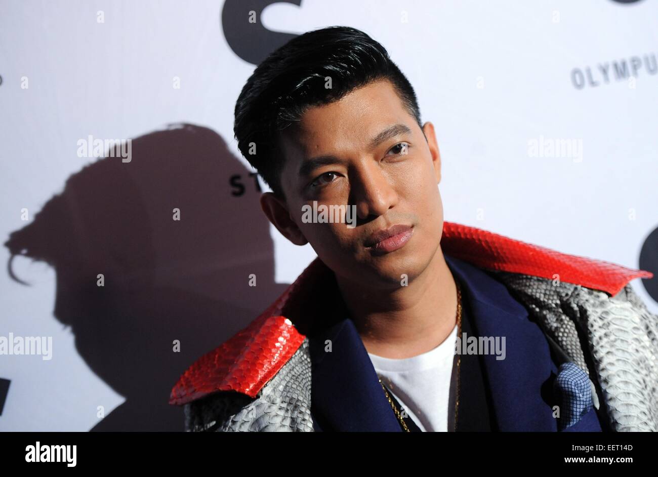 Berlin, Germany. 20th Jan, 2015. Blogger Bryanboy arrives for the ...