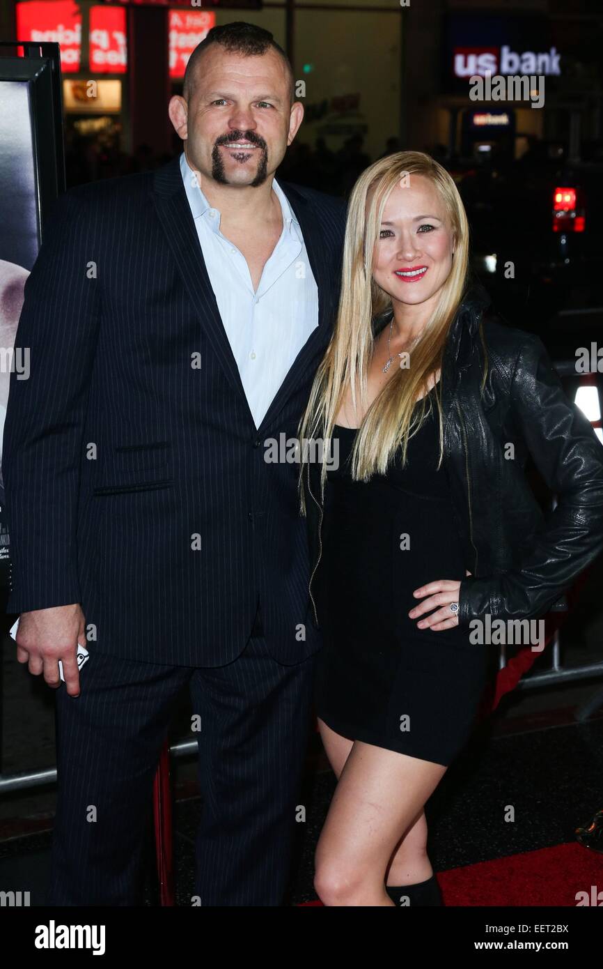Los Angeles, California, USA. 20th Jan, 2015. Chuck Liddell, Heidi ...