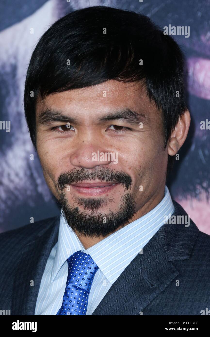 Los Angeles, California, USA. 20th Jan, 2015. Manny Pacquiao at ...