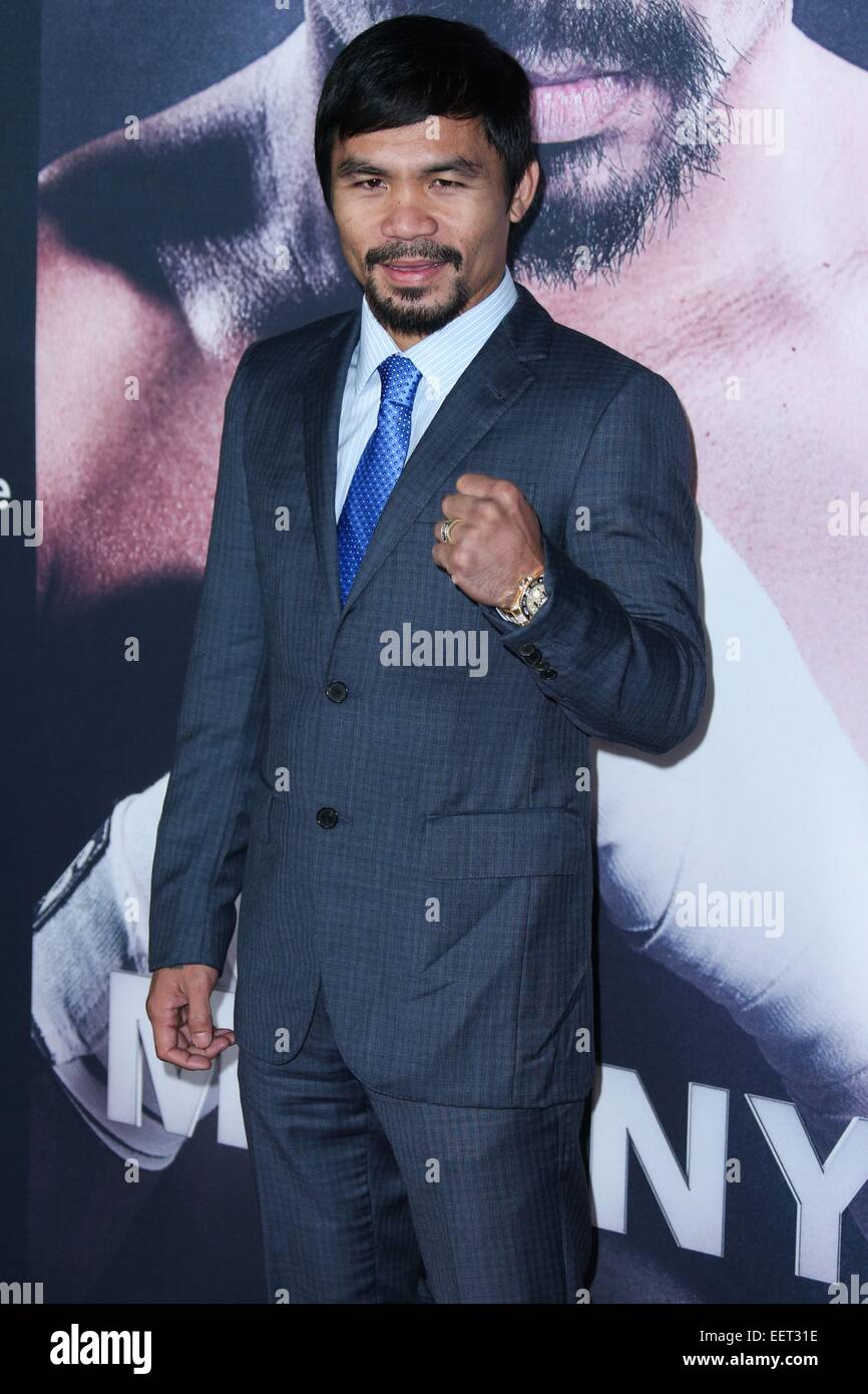 Los Angeles, California, USA. 20th Jan, 2015. Manny Pacquiao at ...