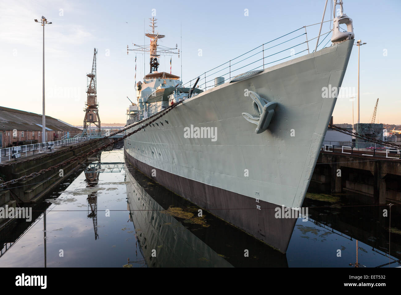 HMS Cavalier at Chatham Historic Dockyard Stock Photo - Alamy