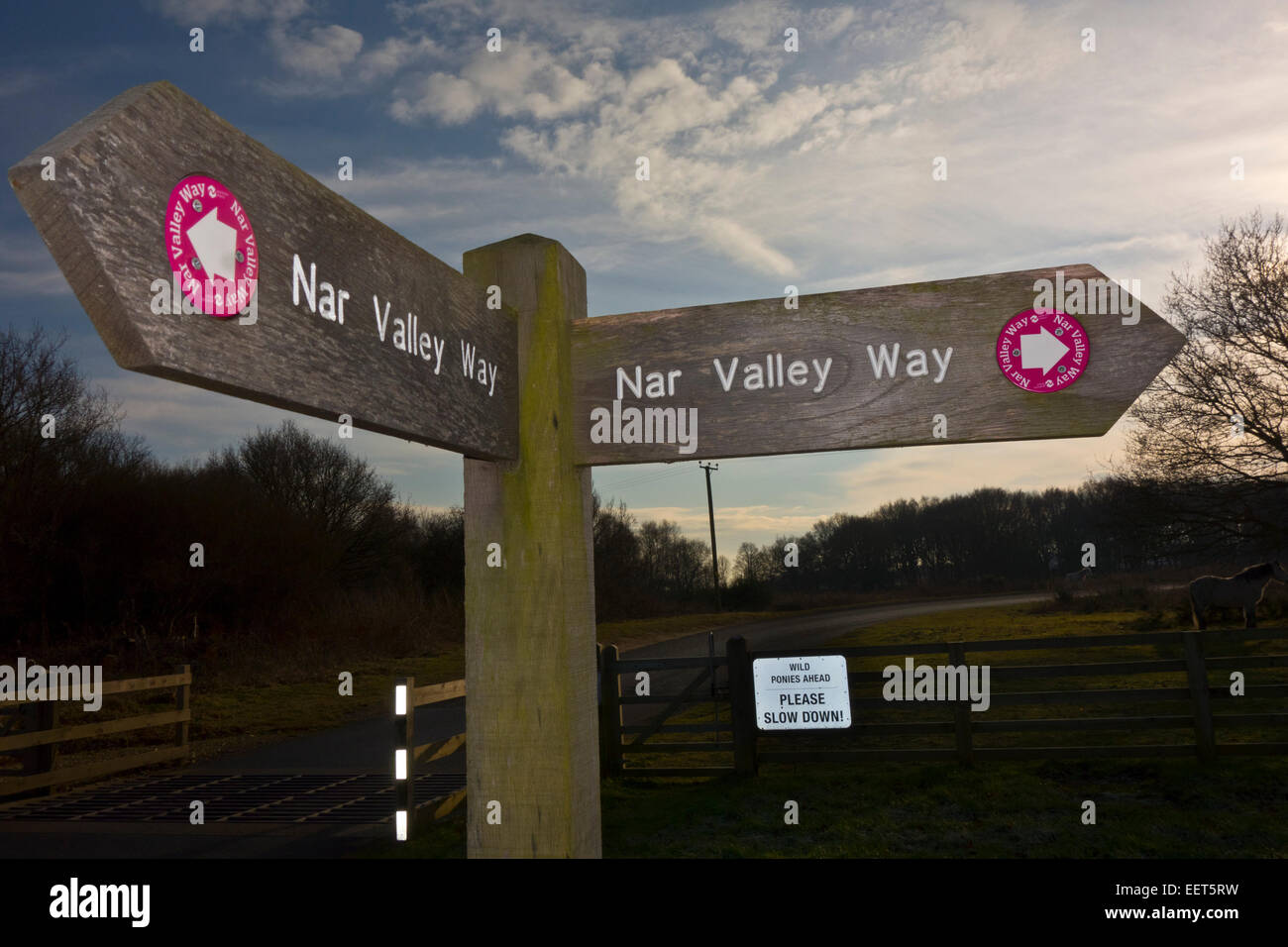 Nar Valley way Stock Photo - Alamy