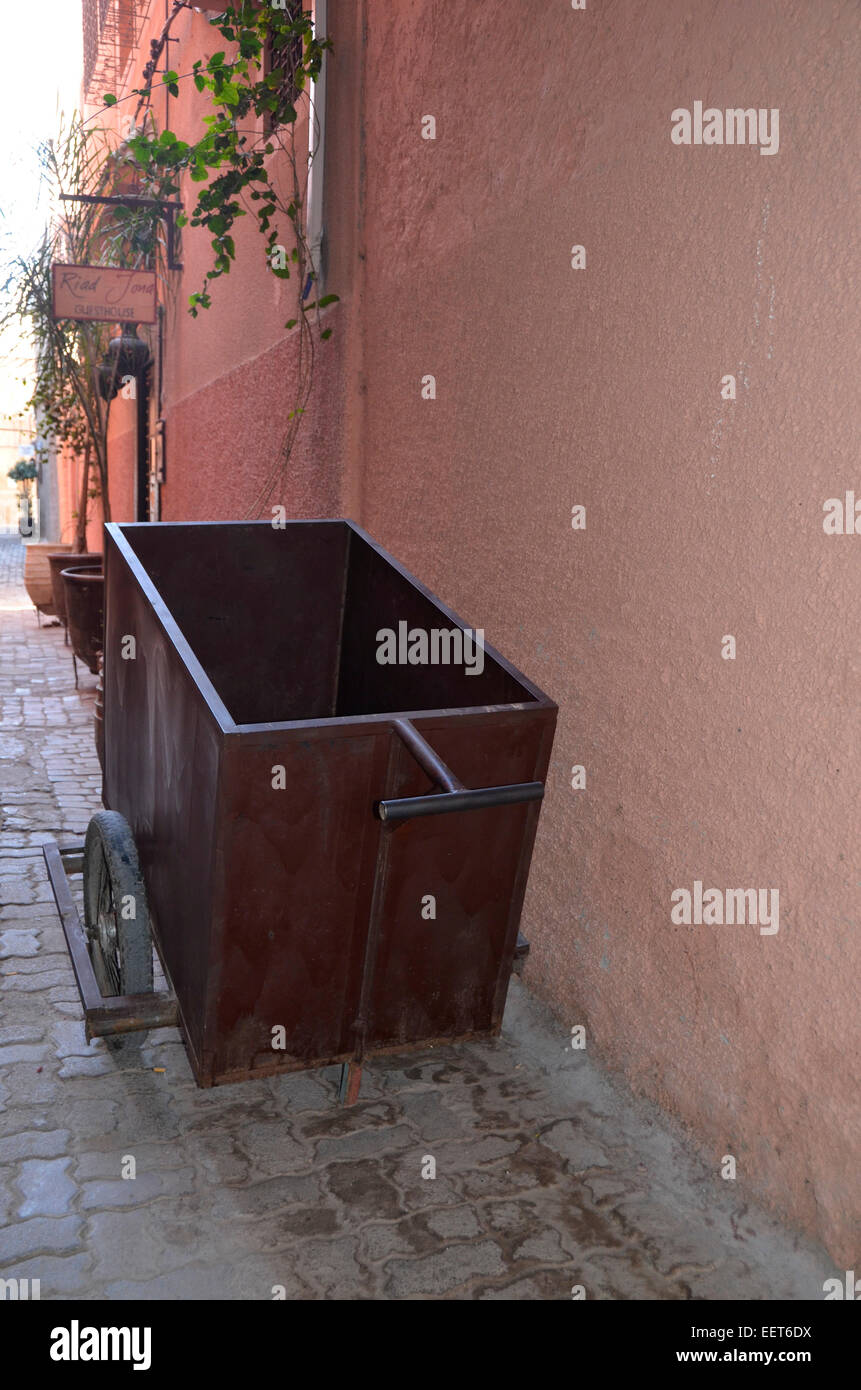Cart trolley used for carrying transporting guests luggage to Riads in ...